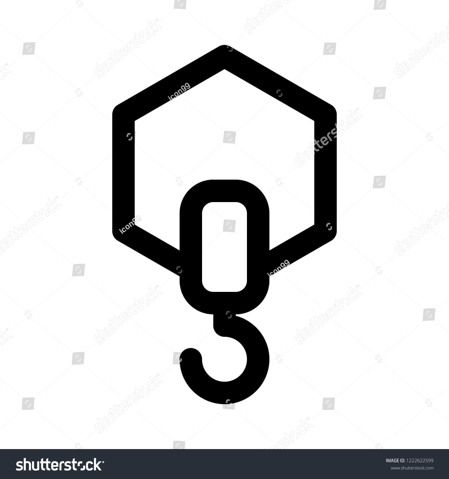 Heavy Lifting Crane Stock Vector (Royalty Free) 1222622599
