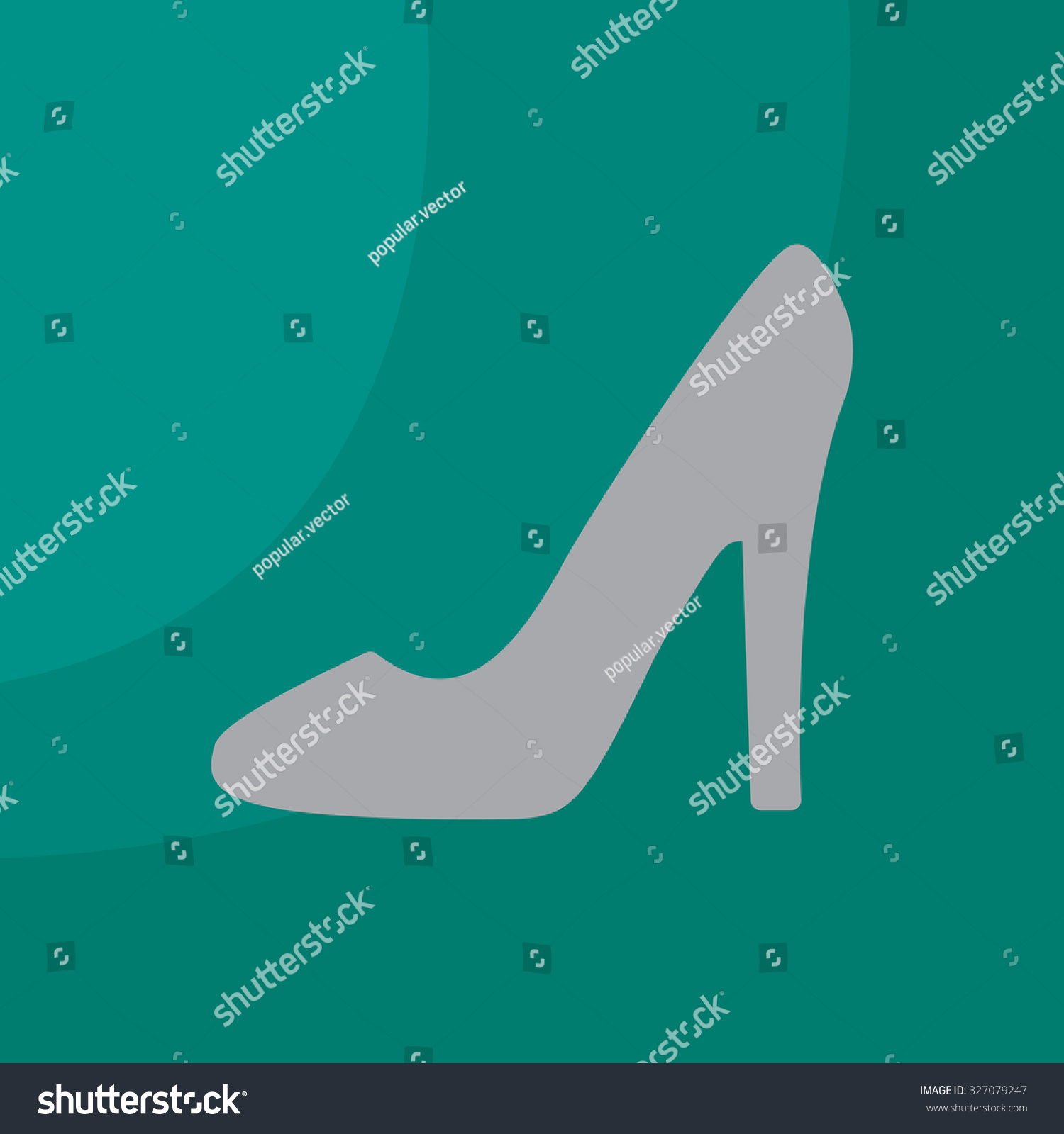 Heel Shoes Vector Icon Stock Vector (Royalty Free) 327079247 | Shutterstock