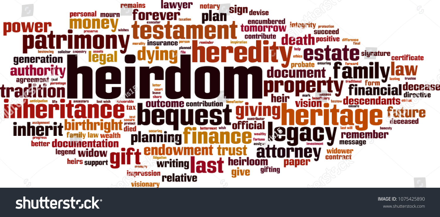 Heirdom Word Cloud Concept Vector Illustration Stock Vector (Royalty ...