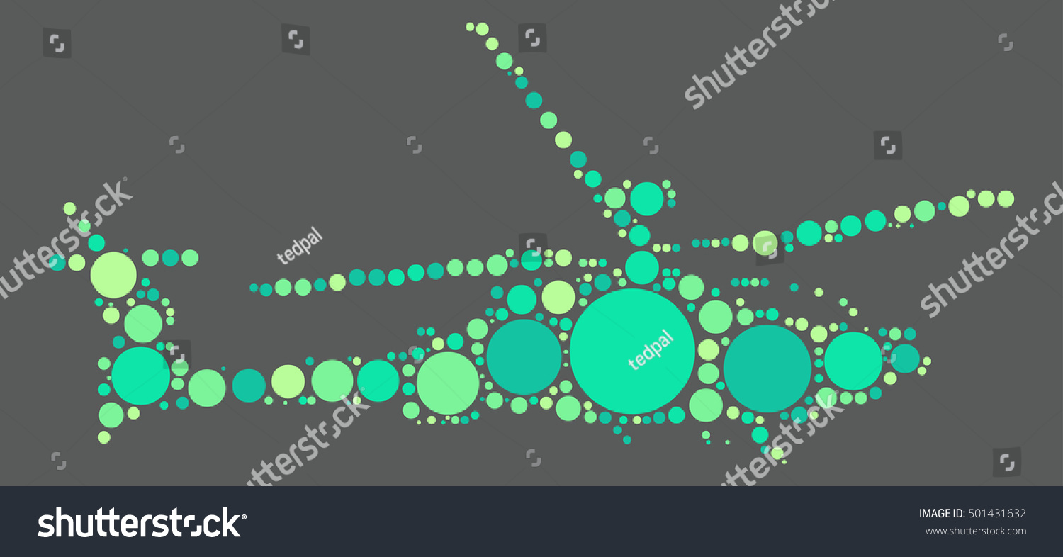 Helicopter Shape Vector Design By Color Stock Vector (Royalty Free ...