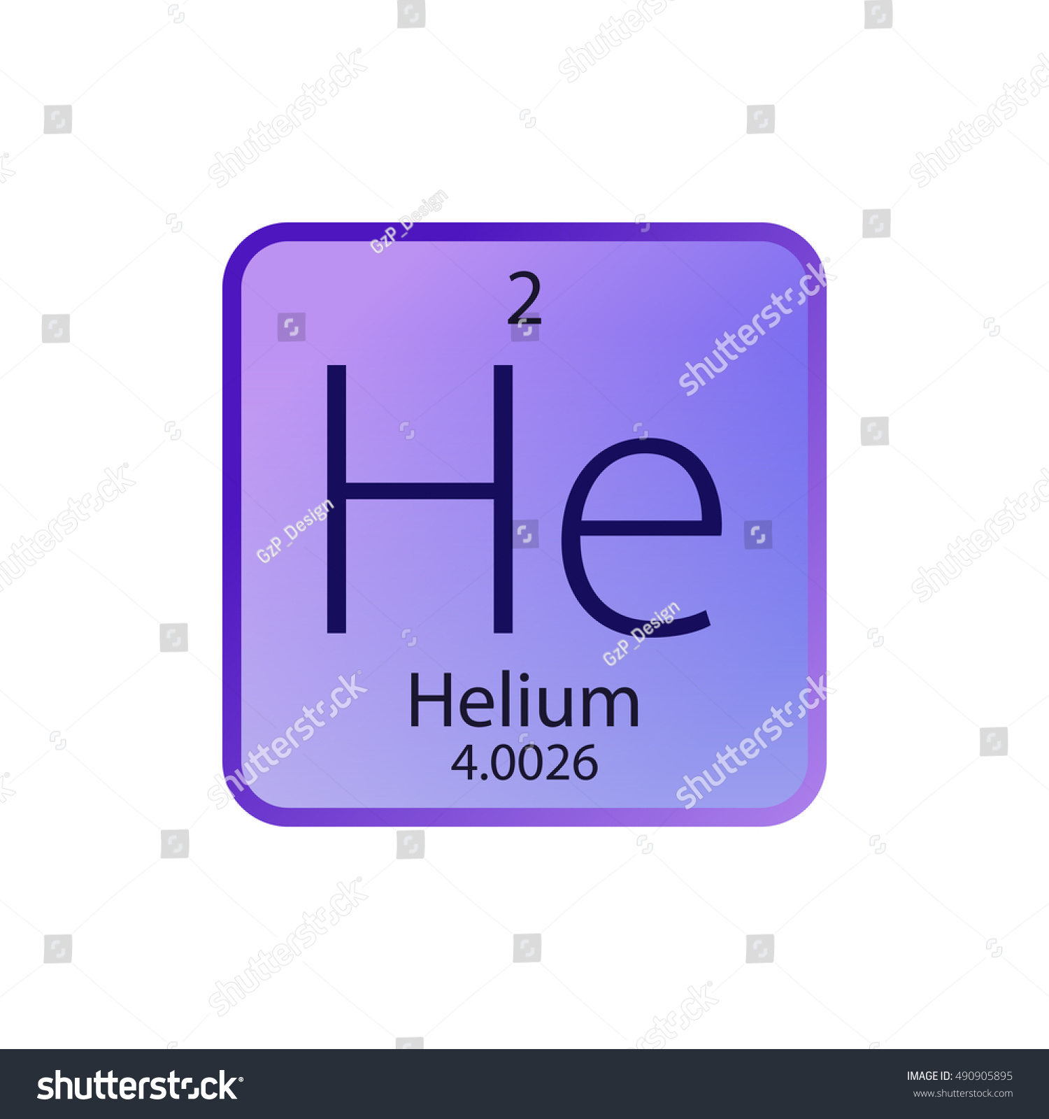 Helium Icon Vector Illustration Stock Vector (Royalty Free) 490905895