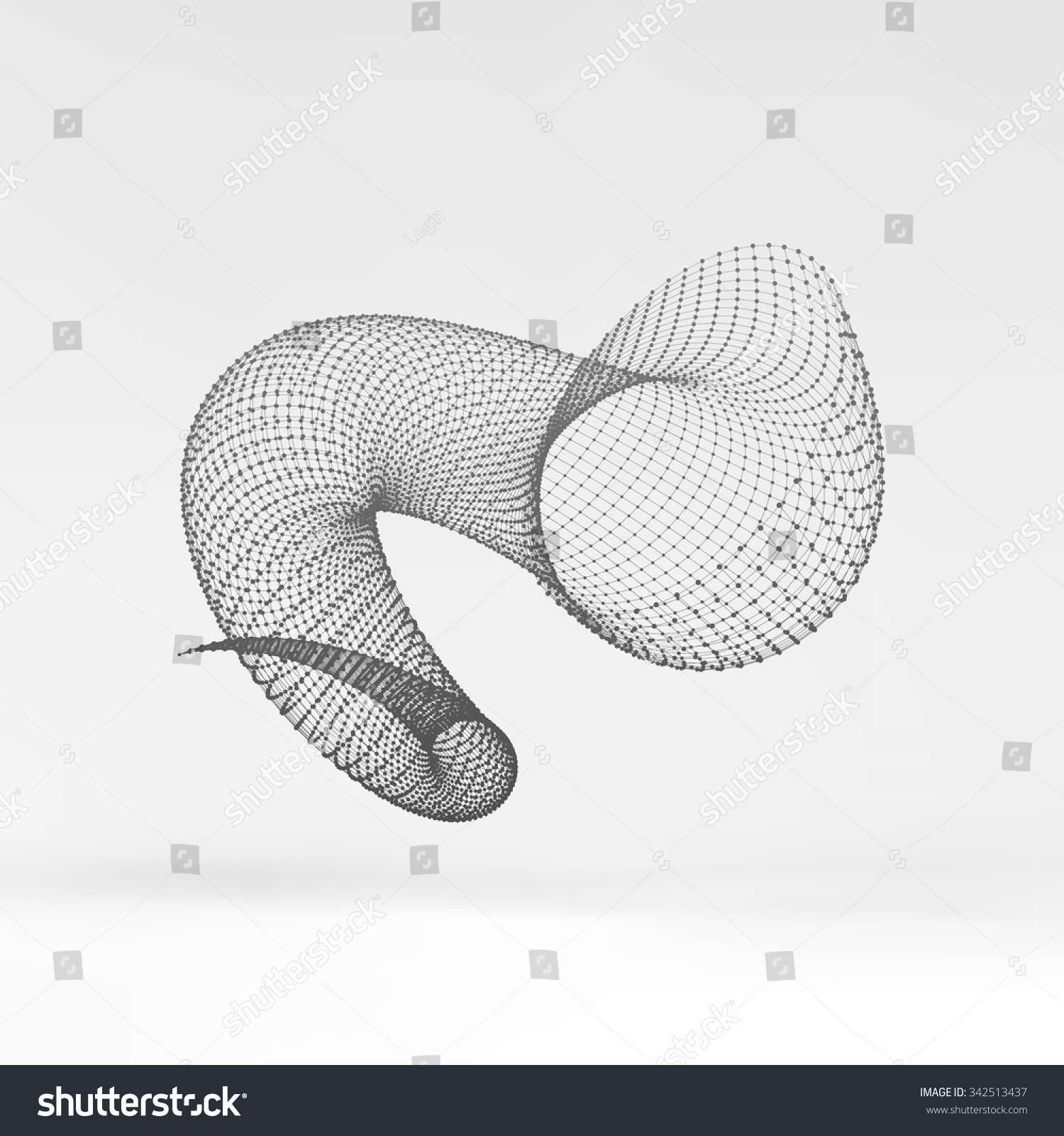 Helix Molecular Lattice Connection Structure 3d Stock Vector (Royalty ...