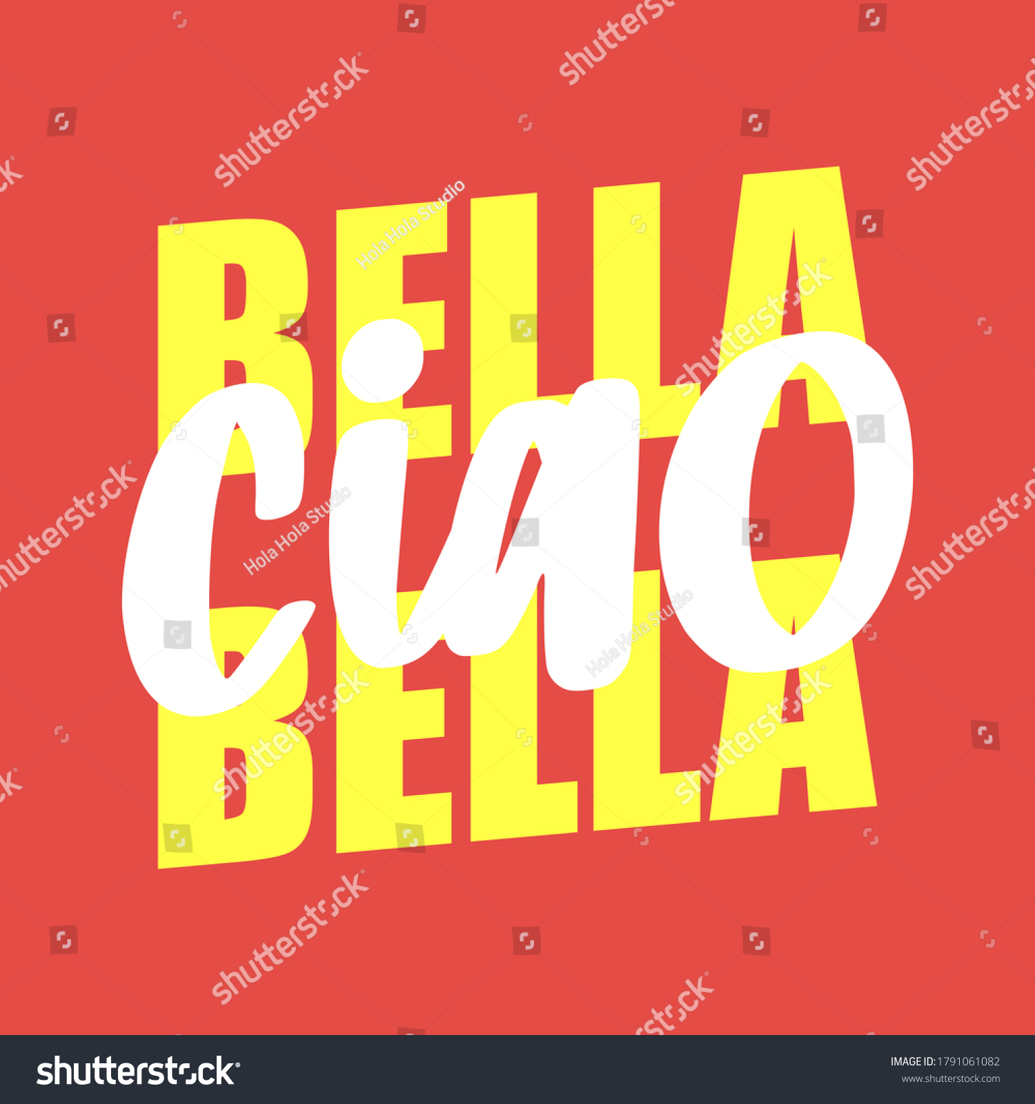 Hello Beautiful Text Slogan Print Vector Stock Vector (Royalty Free ...