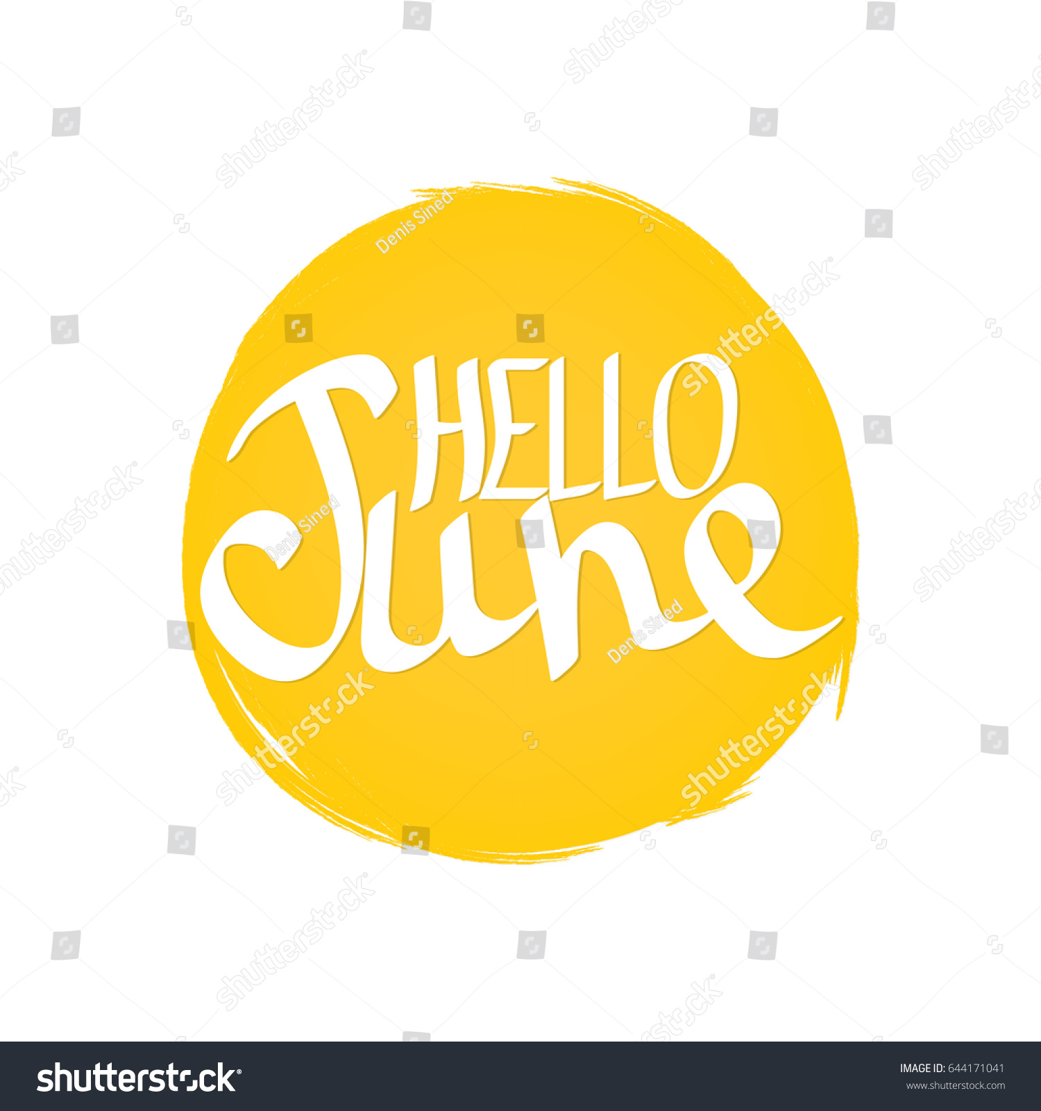 Hello June Banner Design Template Vector Stock Vector (Royalty Free ...