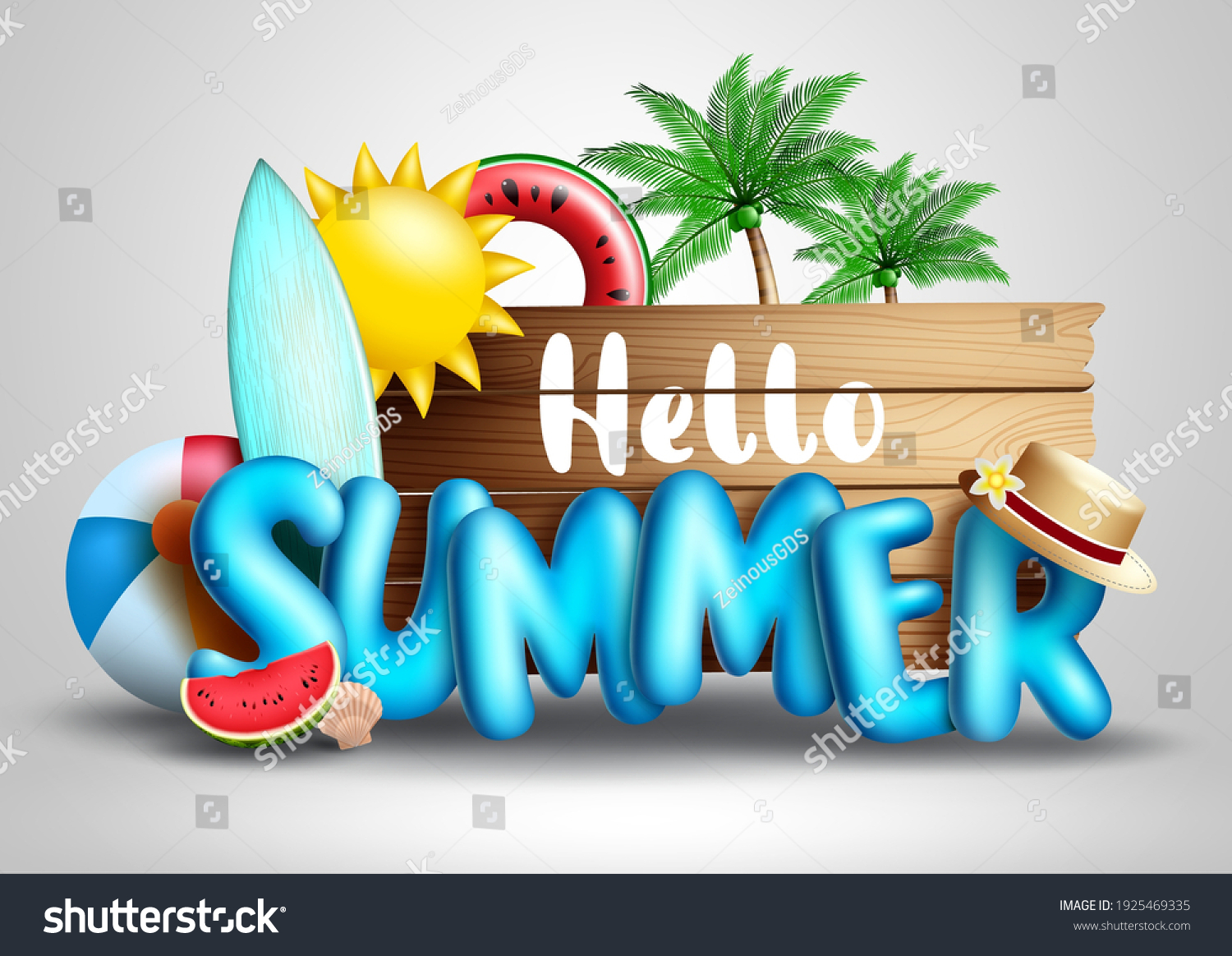 Hello Summer Vector Concept Design Hello Stock Vector (Royalty Free ... Hello Summer Vector Concept Design Hello Stock Vector (Royalty Free ...