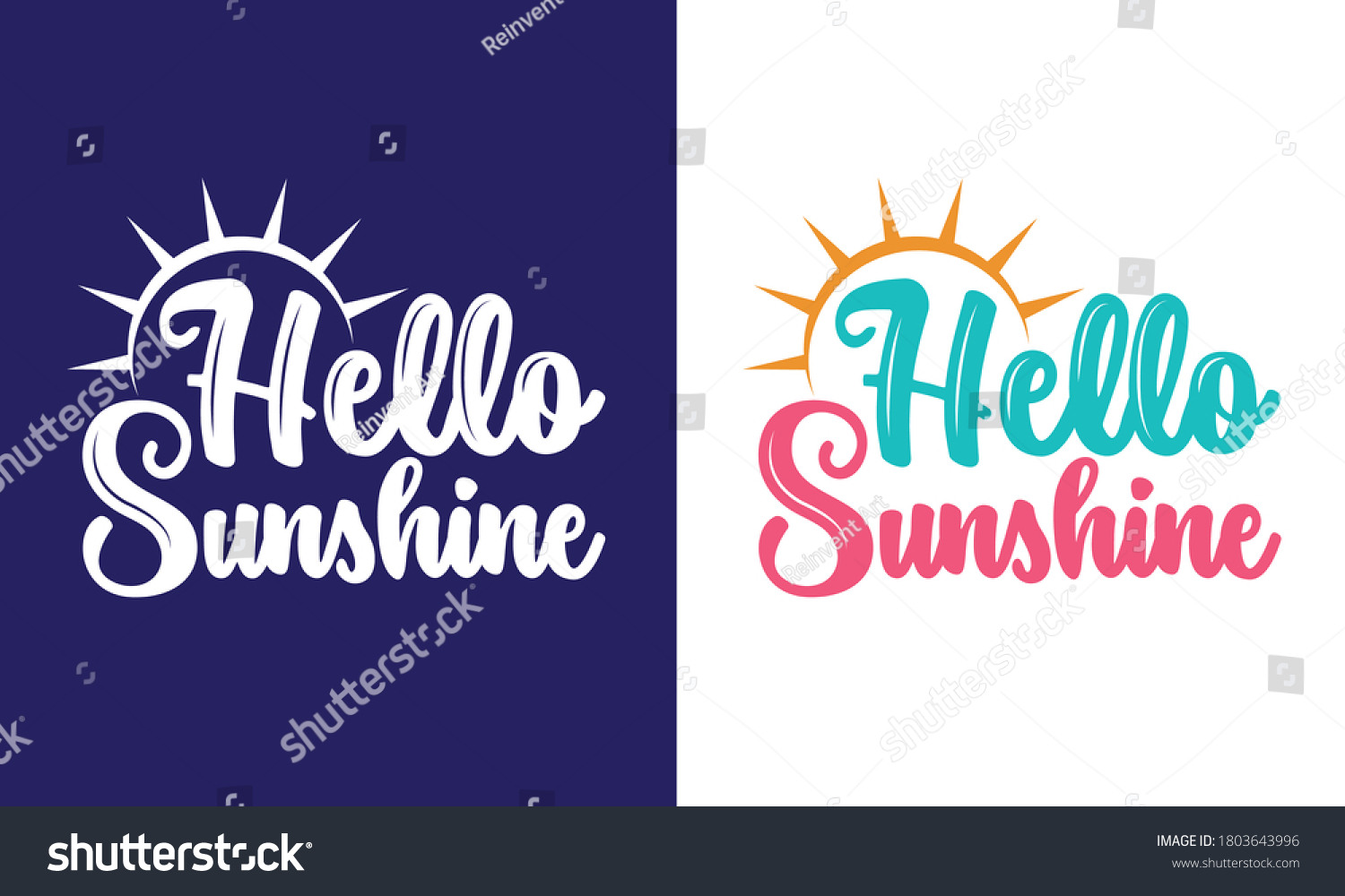Hello Sunshine Printable Vector Illustration Stock Vector (Royalty Free ...