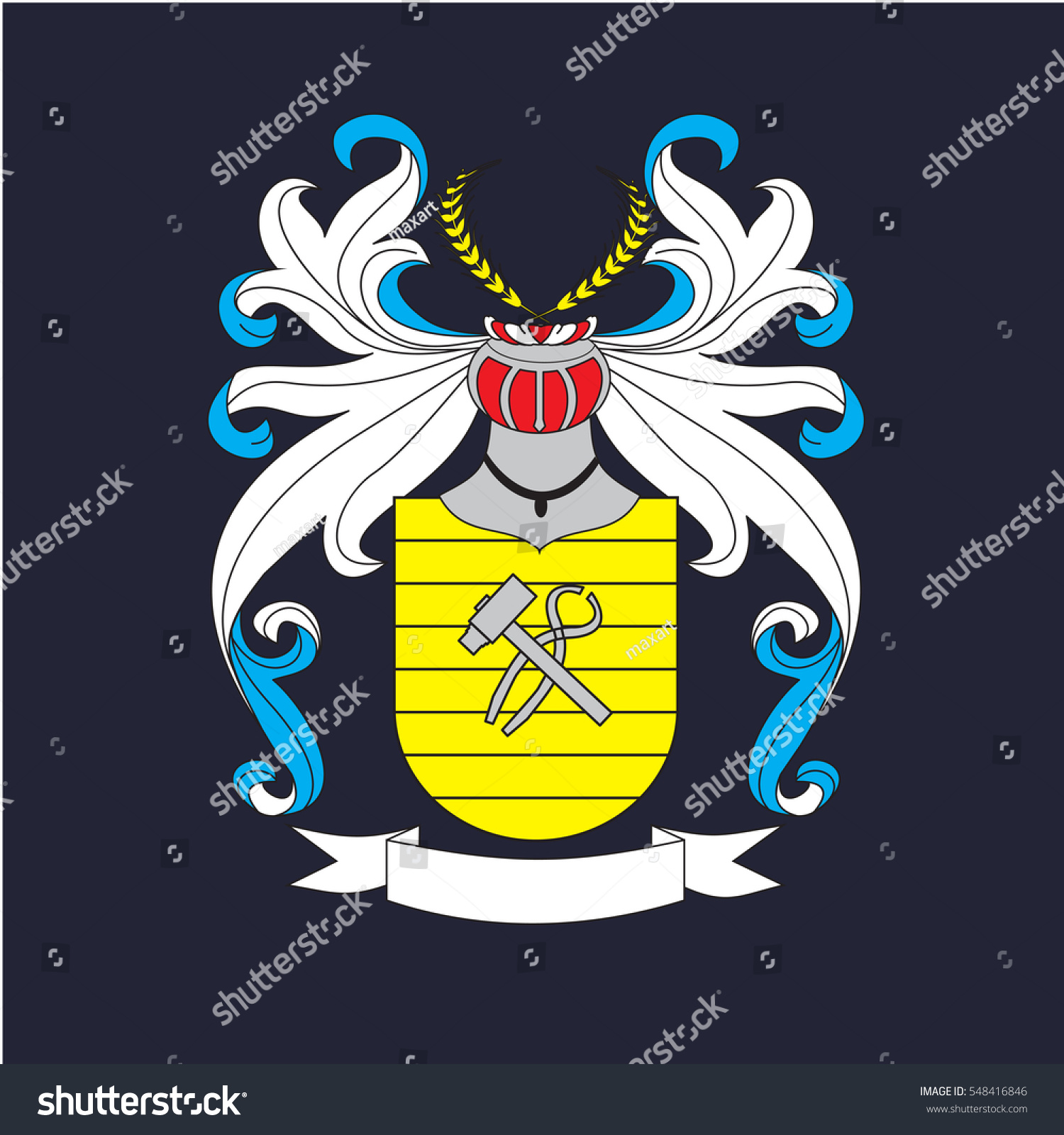 Helmet Heraldry Stock Vector (Royalty Free) 548416846 | Shutterstock