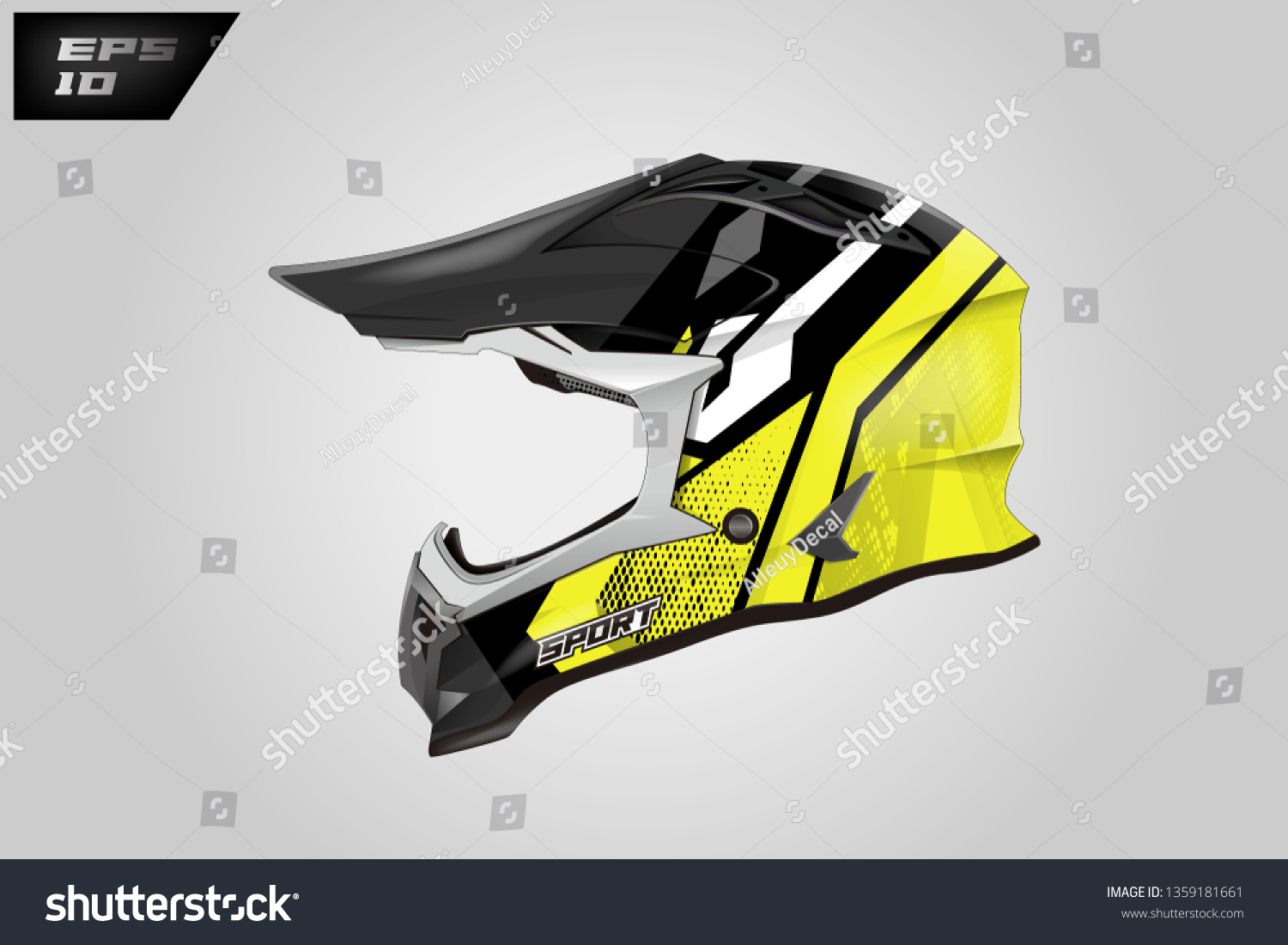 Helmet Livery Wrap Designs Vector Stock Vector (Royalty Free) 1359181661