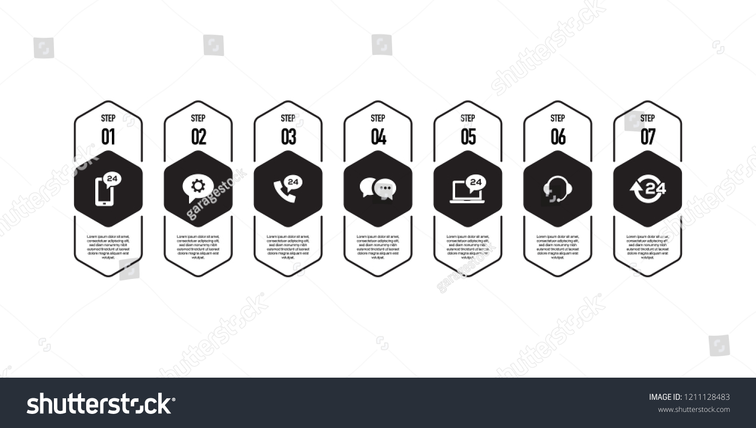 Help Support Infographic Concept Stock Vector (Royalty Free) 1211128483 ...