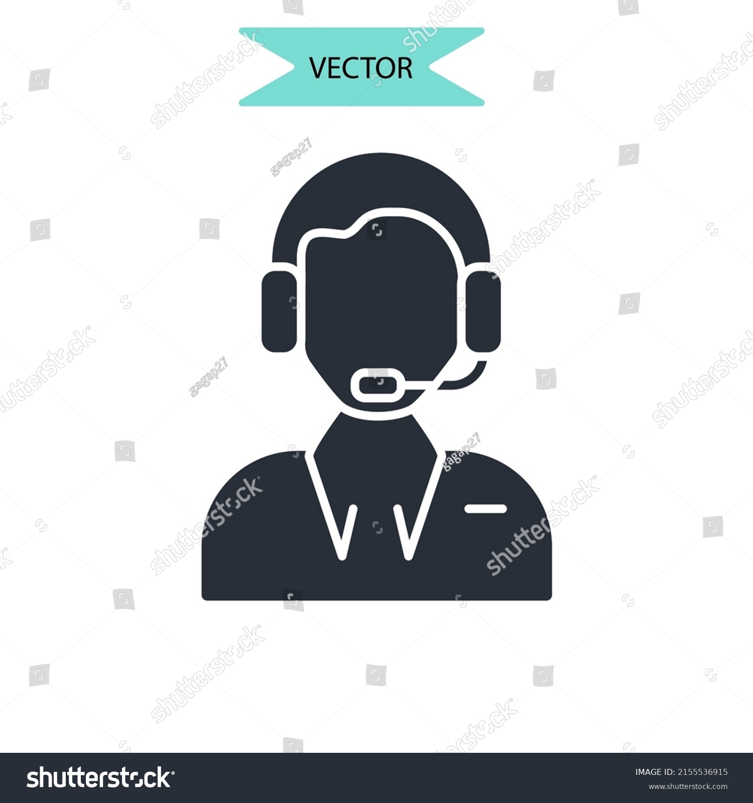 Help Center Icons Symbol Vector Elements Stock Vector (Royalty Free ...