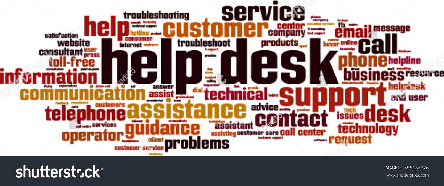 Help Desk Word Cloud Concept Vector Stock Vector (Royalty Free ...