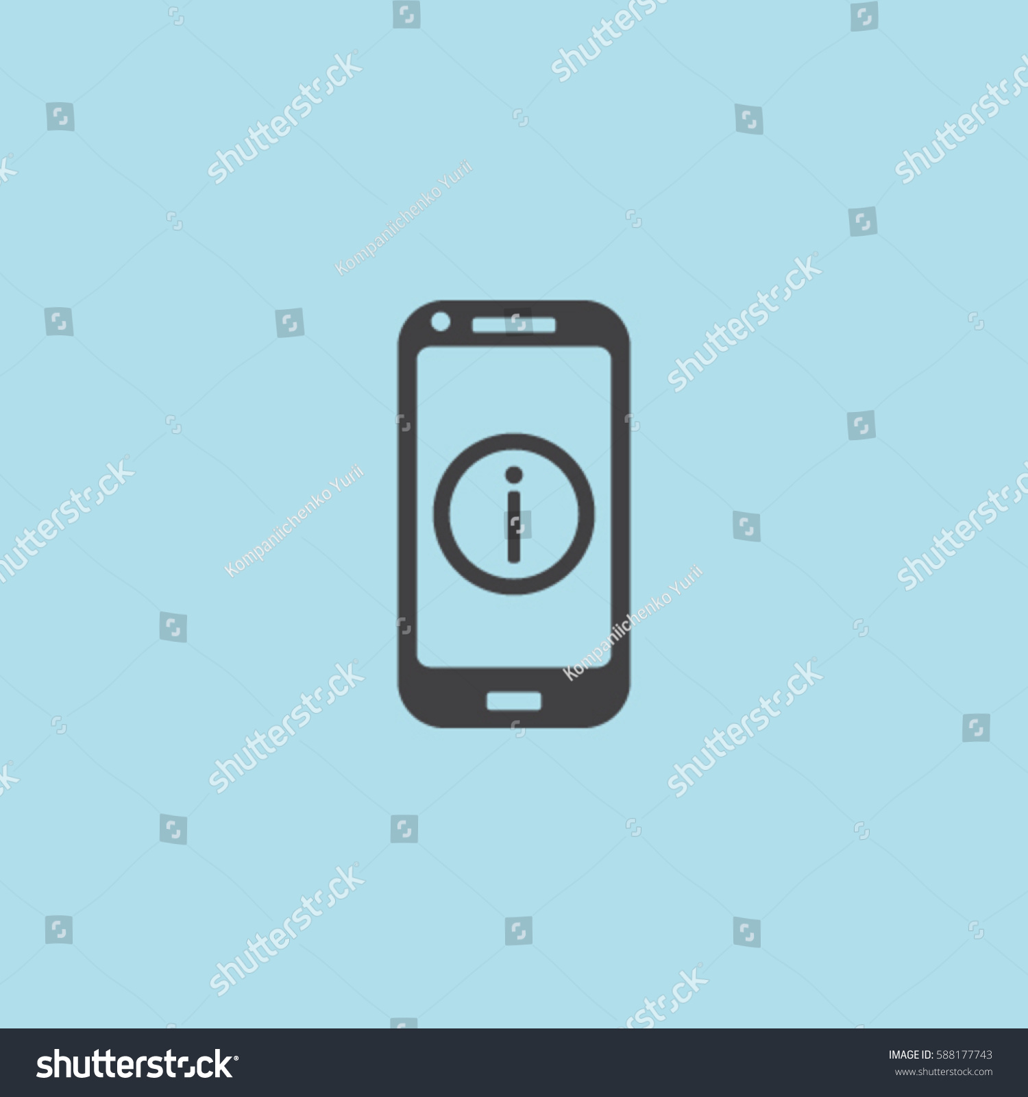 Help Phone Icon Vector Illustration Stock Vector (Royalty Free) 588177743