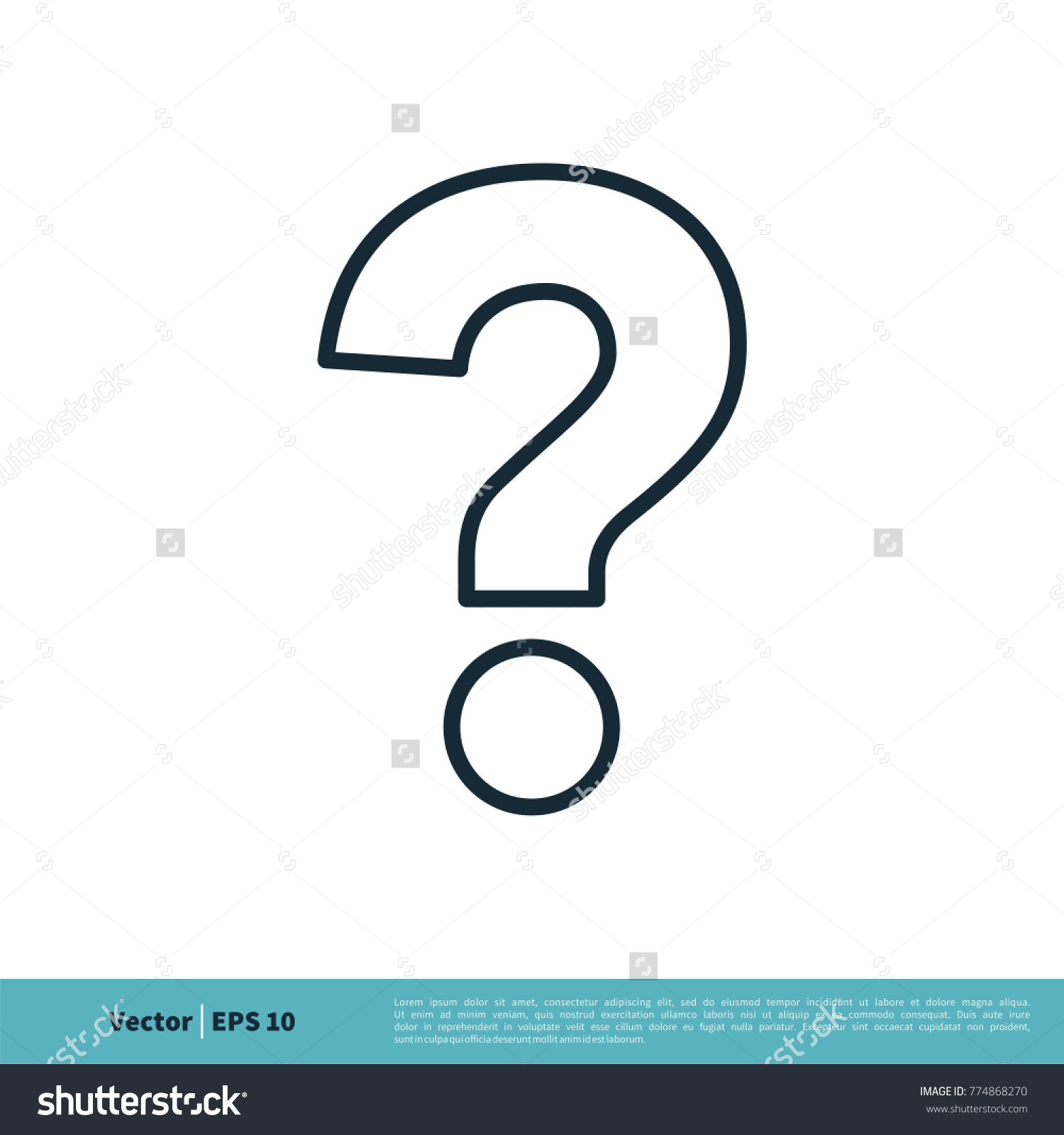 Help Sign Icon Vector Logo Template Stock Vector (Royalty Free ...