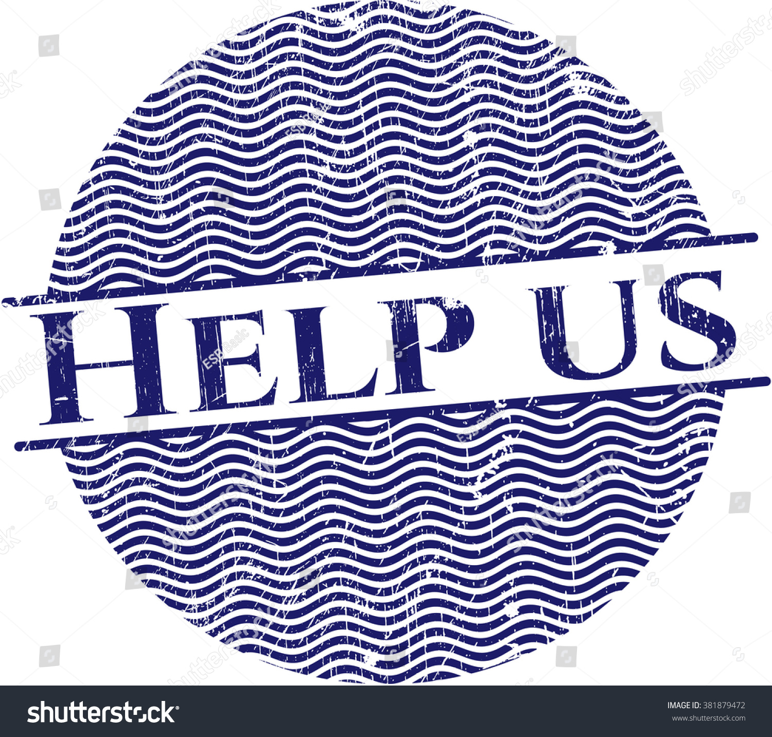 Help Us Rubber Stamp Grunge Texture Stock Vector (Royalty Free ...