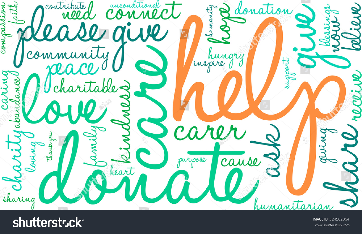 Help Word Cloud On White Background: vector de stock (libre de regalías ...