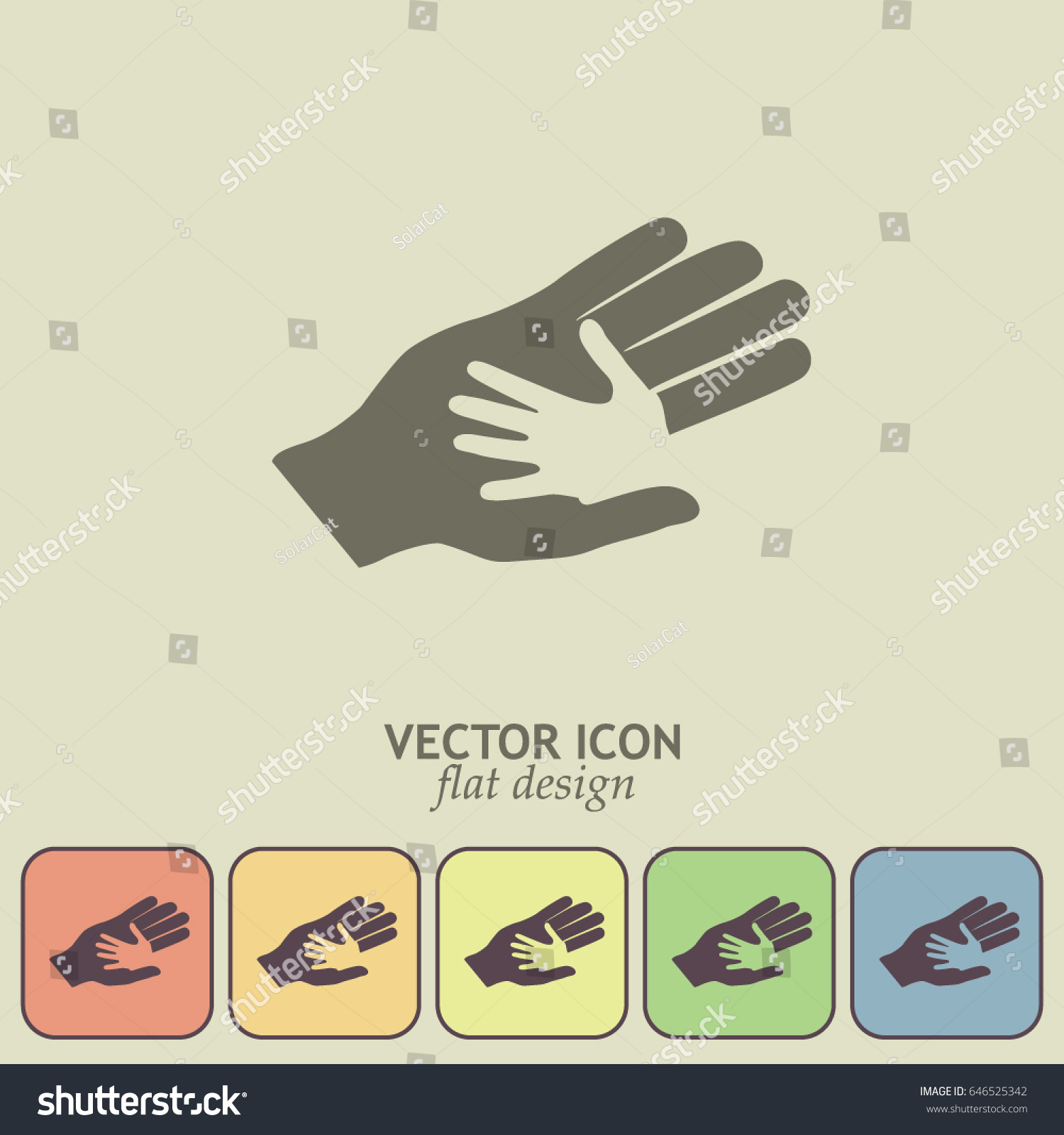 Helping Hands Vector Illustration Stock Vector (Royalty Free) 646525342