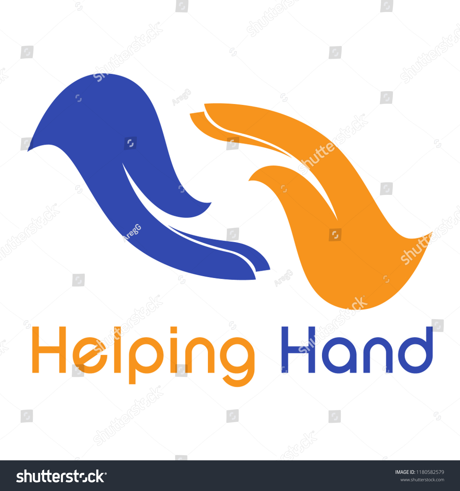 Helping Organization Logo Stock Vector (Royalty Free) 1180582579 ...