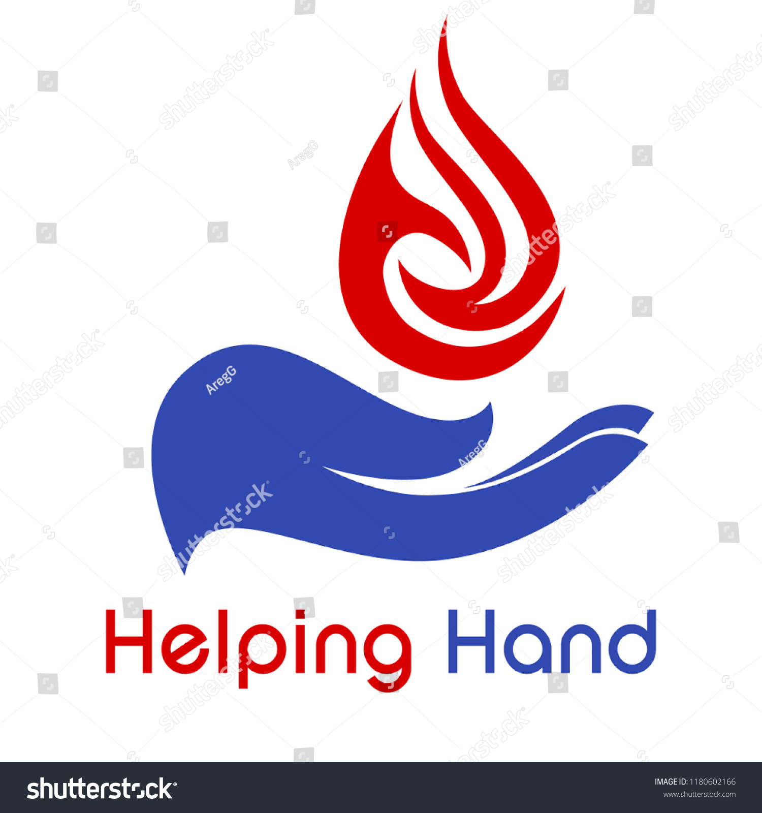 Helping Organization Logo: vector de stock (libre de regalías ...