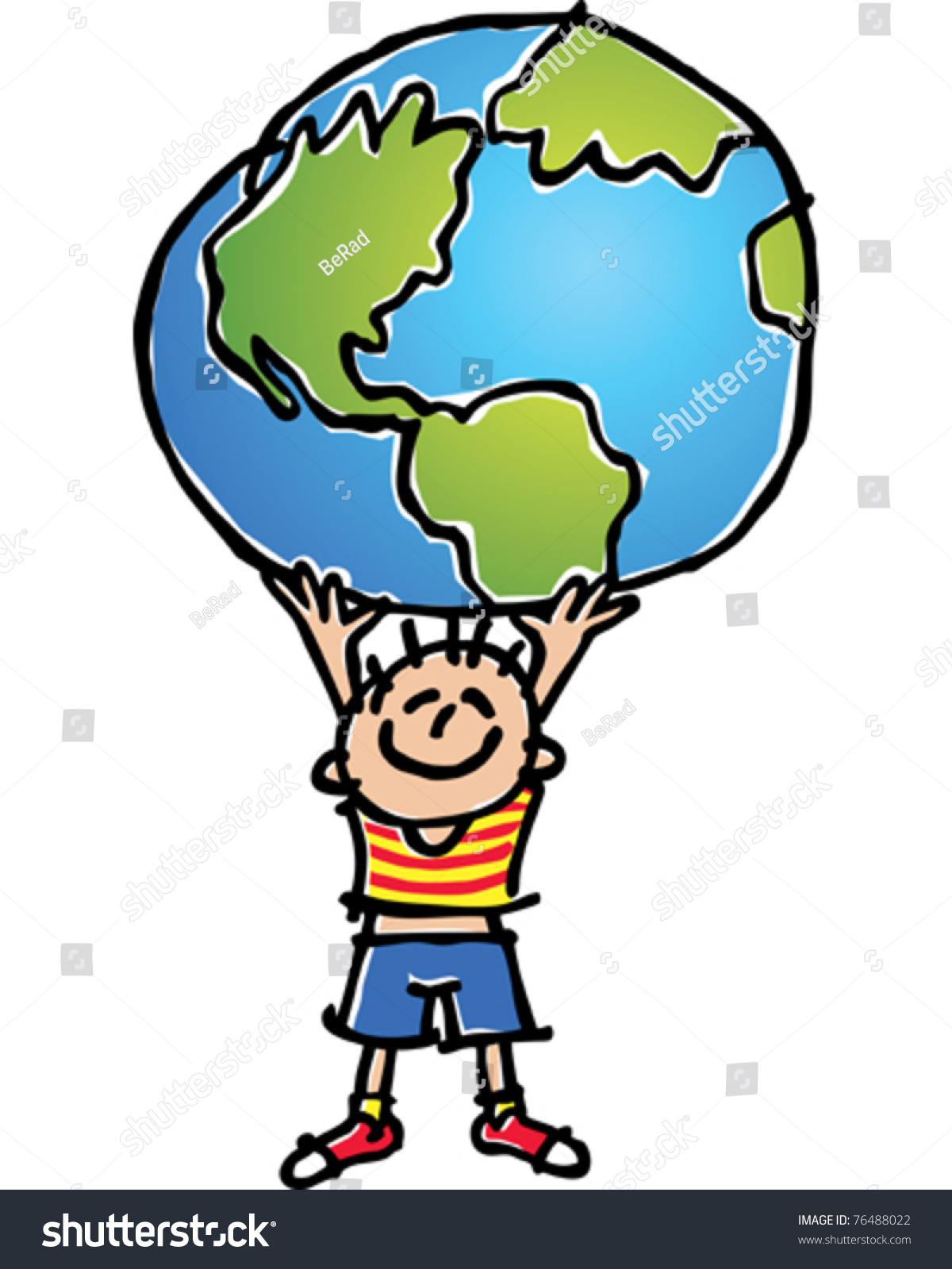 Helping The World Stock Vector Illustration 76488022 : Shutterstock