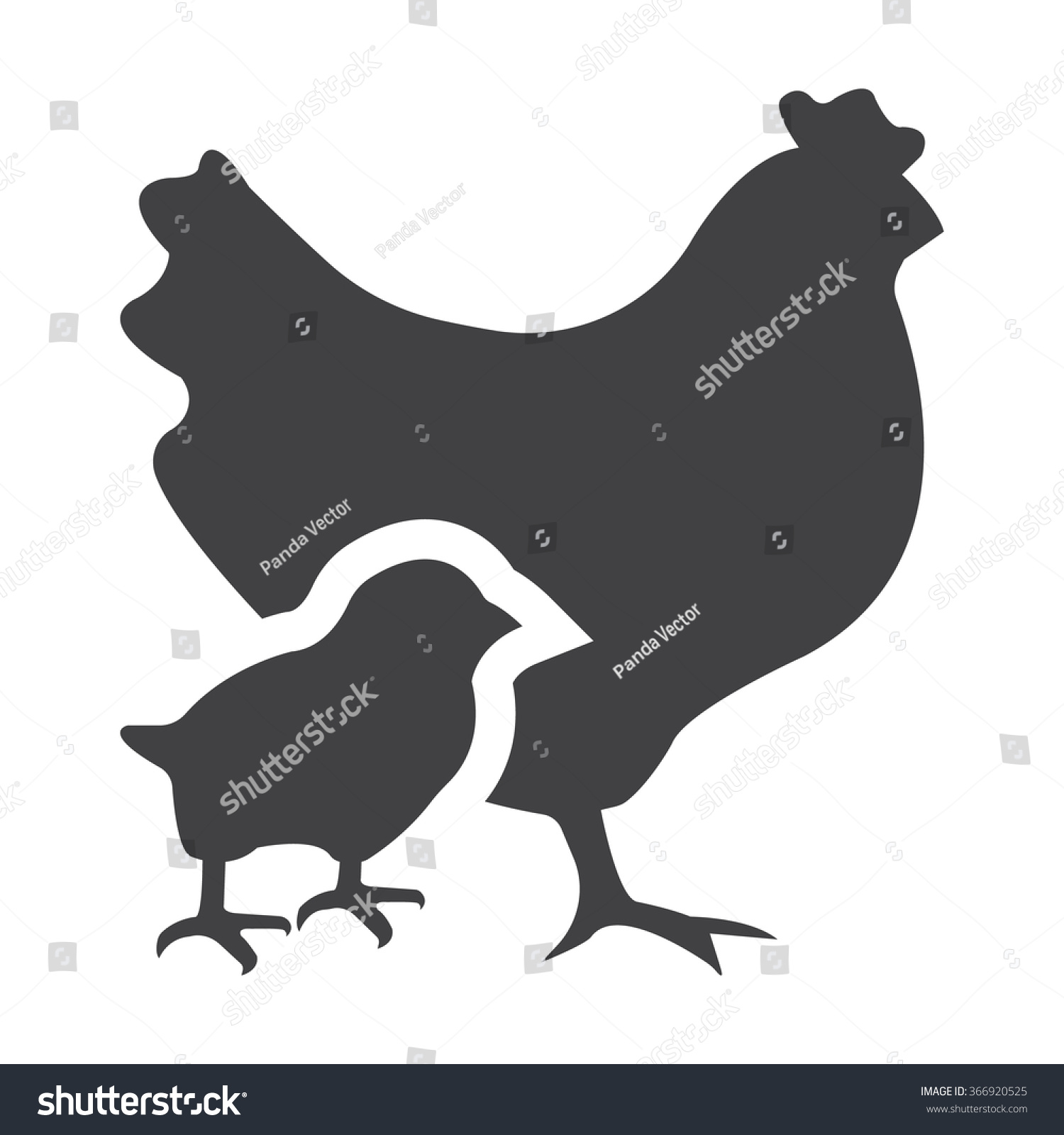Hen Icon Stock Vector 366920525 - Shutterstock