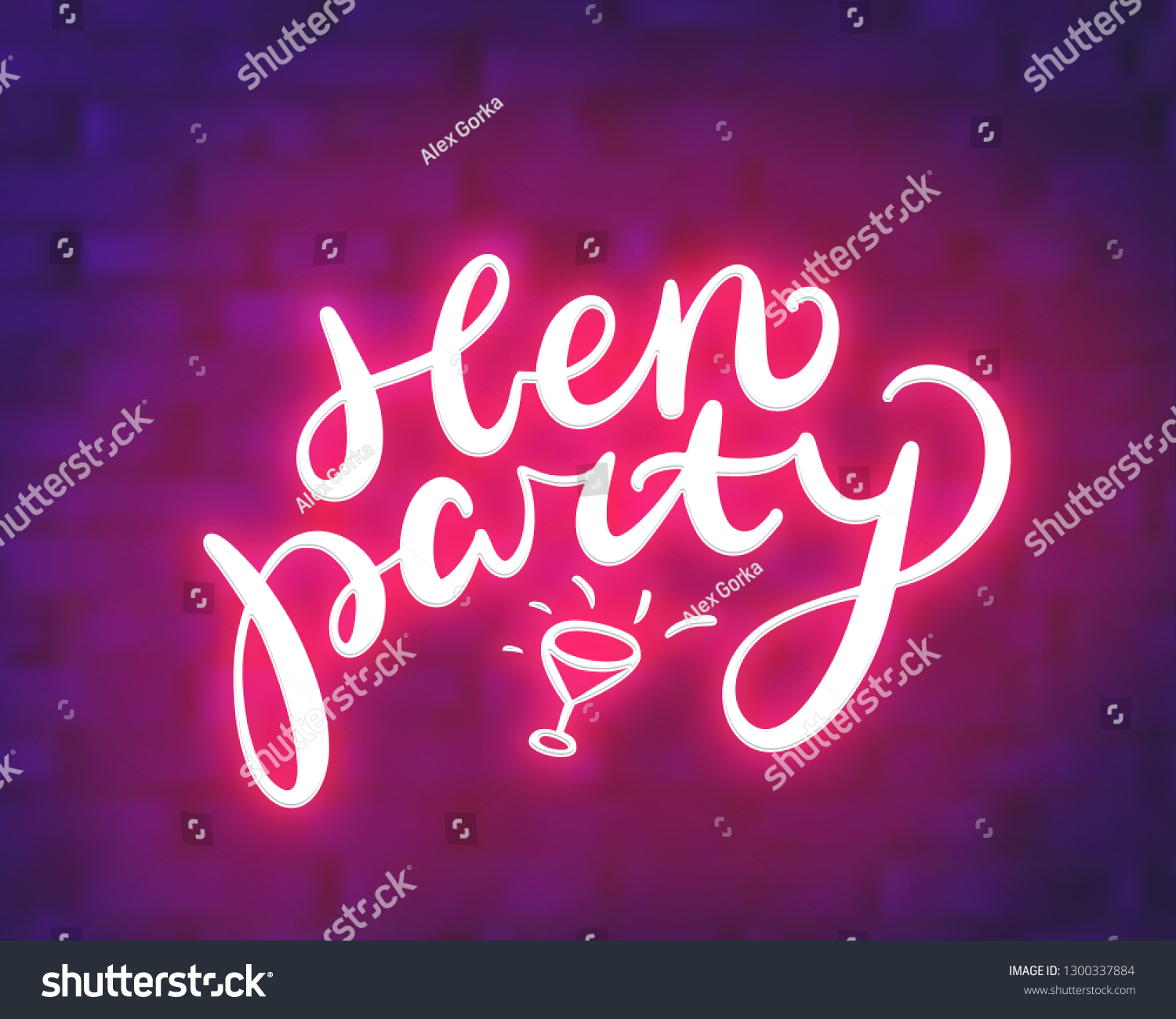 Hen Party Banner Stock Vector (Royalty Free) 1300337884 | Shutterstock