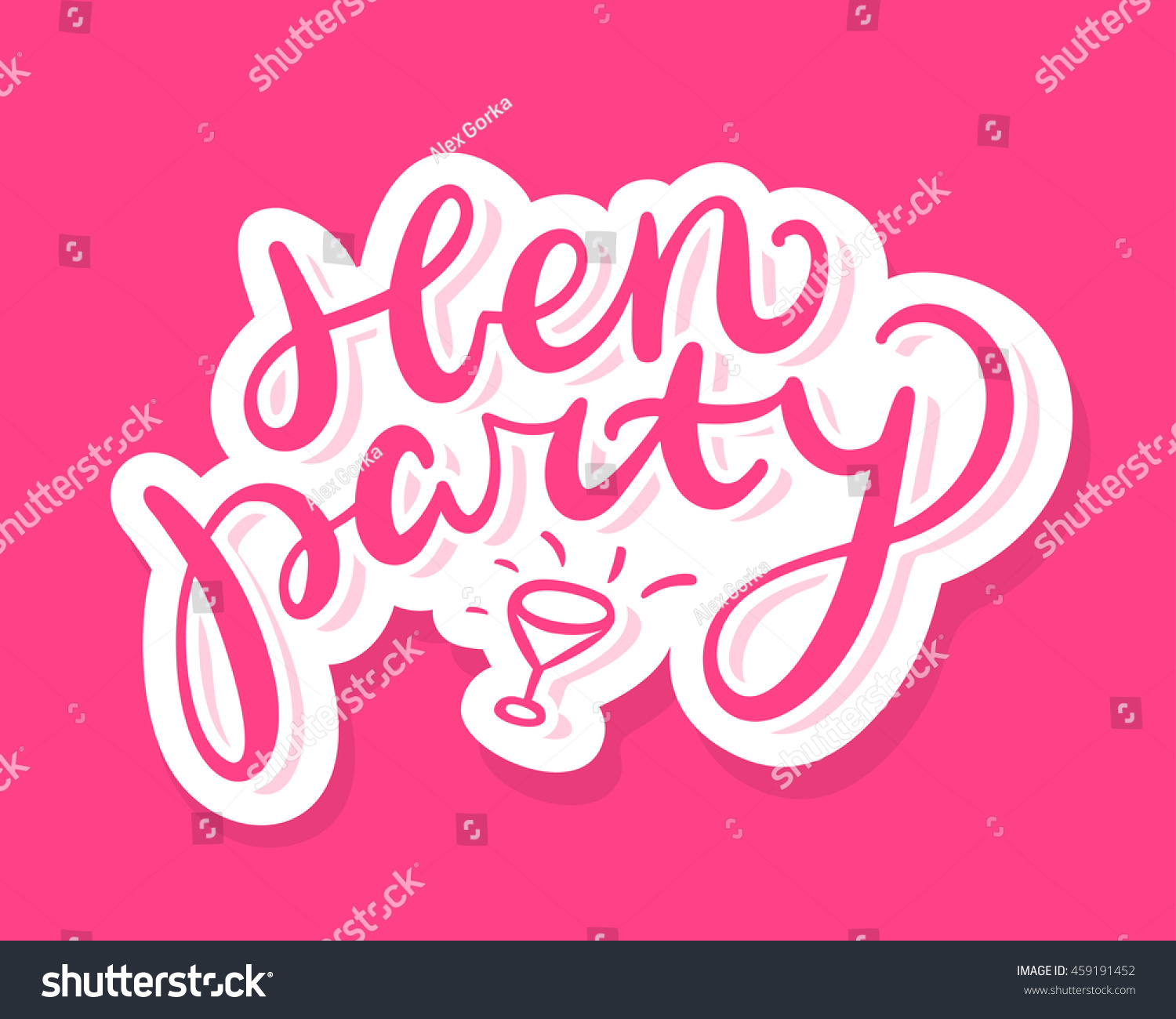 Hen Party Banner Stock Vector (Royalty Free) 459191452 | Shutterstock