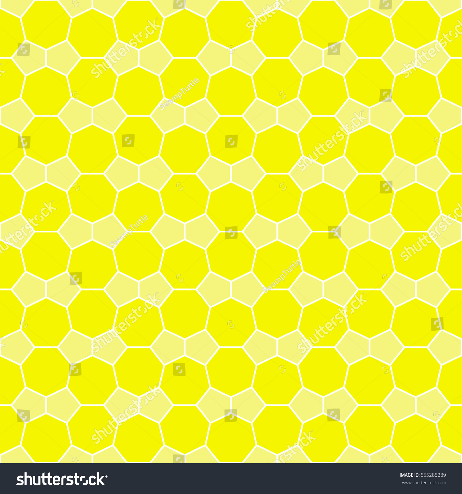 Heptagon Pentagon Tile Pattern Seamless Editable Stock Vector (Royalty ...