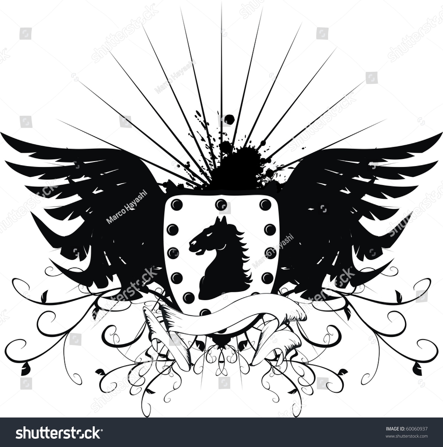Heraldic Horse Coat Arms Vector Format Stock Vector (Royalty Free ... Heraldic Horse Coat Arms Vector Format Stock Vector (Royalty Free ...