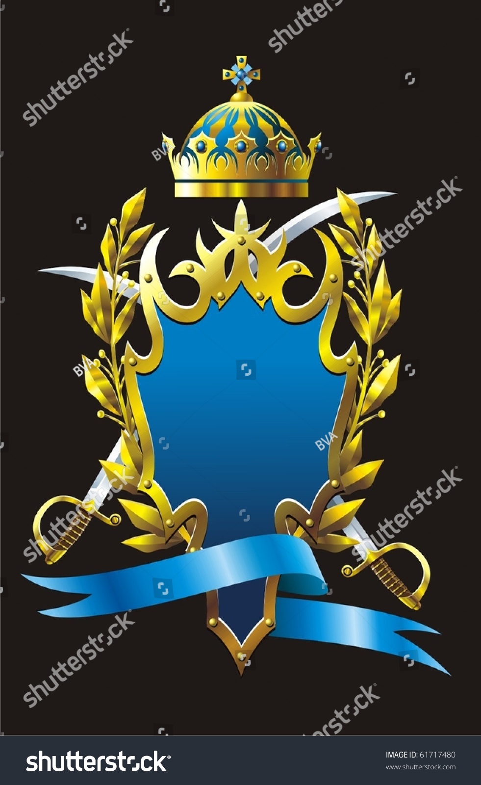 Heraldry Badge Stock Vector (Royalty Free) 61717480