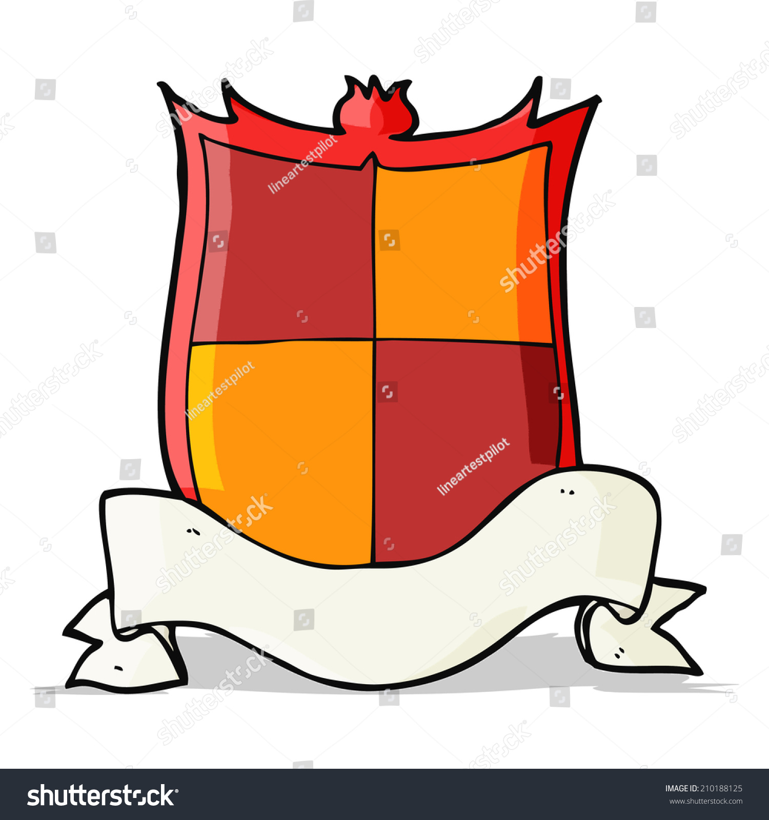 Heraldry Cartoon Stock Vector (Royalty Free) 210188125 | Shutterstock