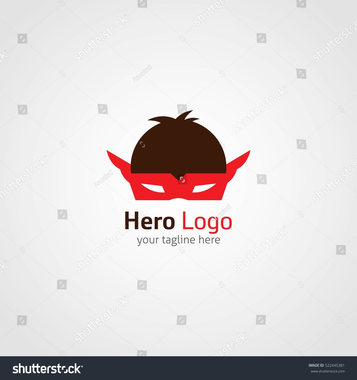 Hero Logo Design Template Vector Illustration: vector de stock (libre ...
