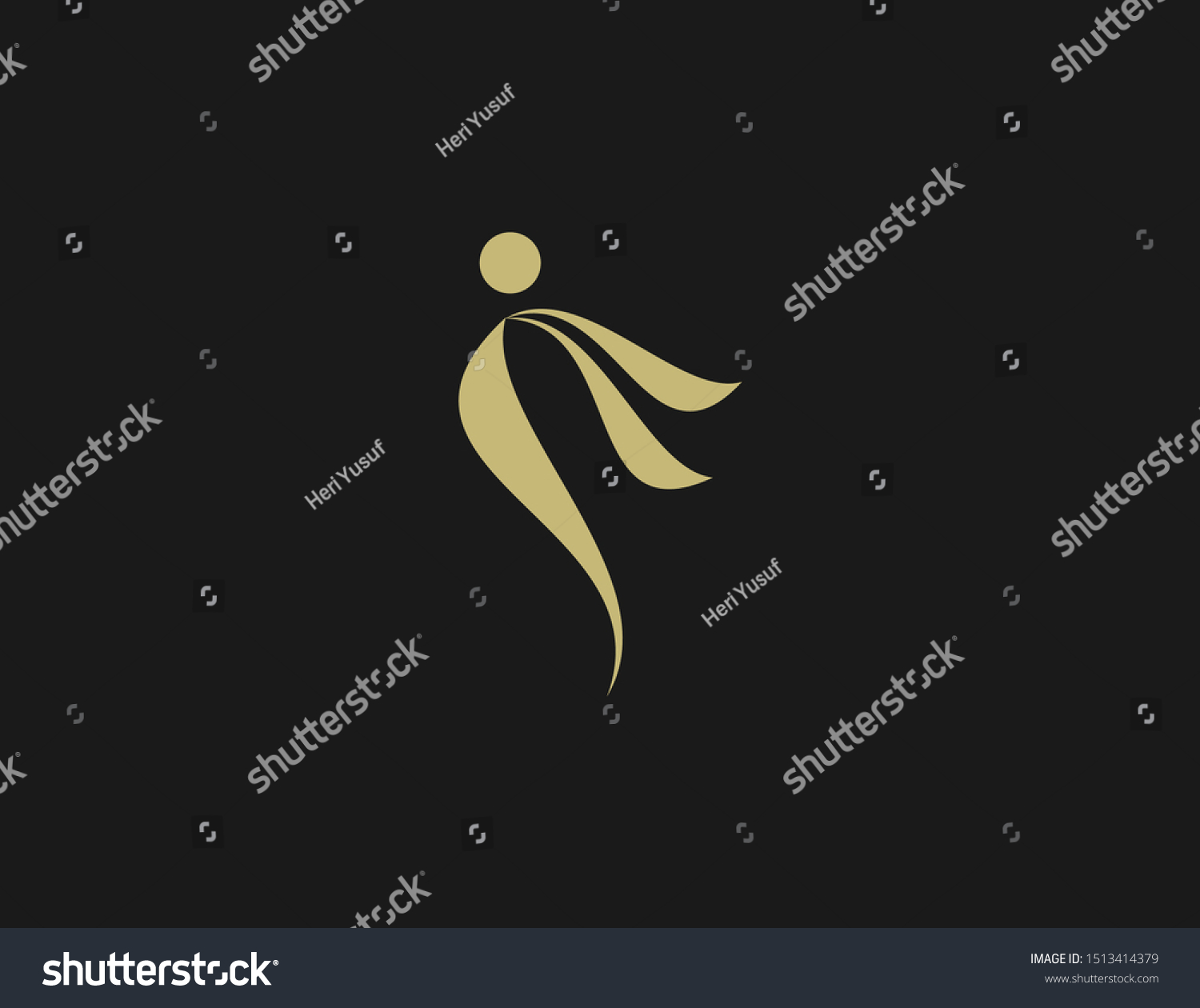 Hero Symbol Logo Vector Flat Style: vector de stock (libre de regalías ...