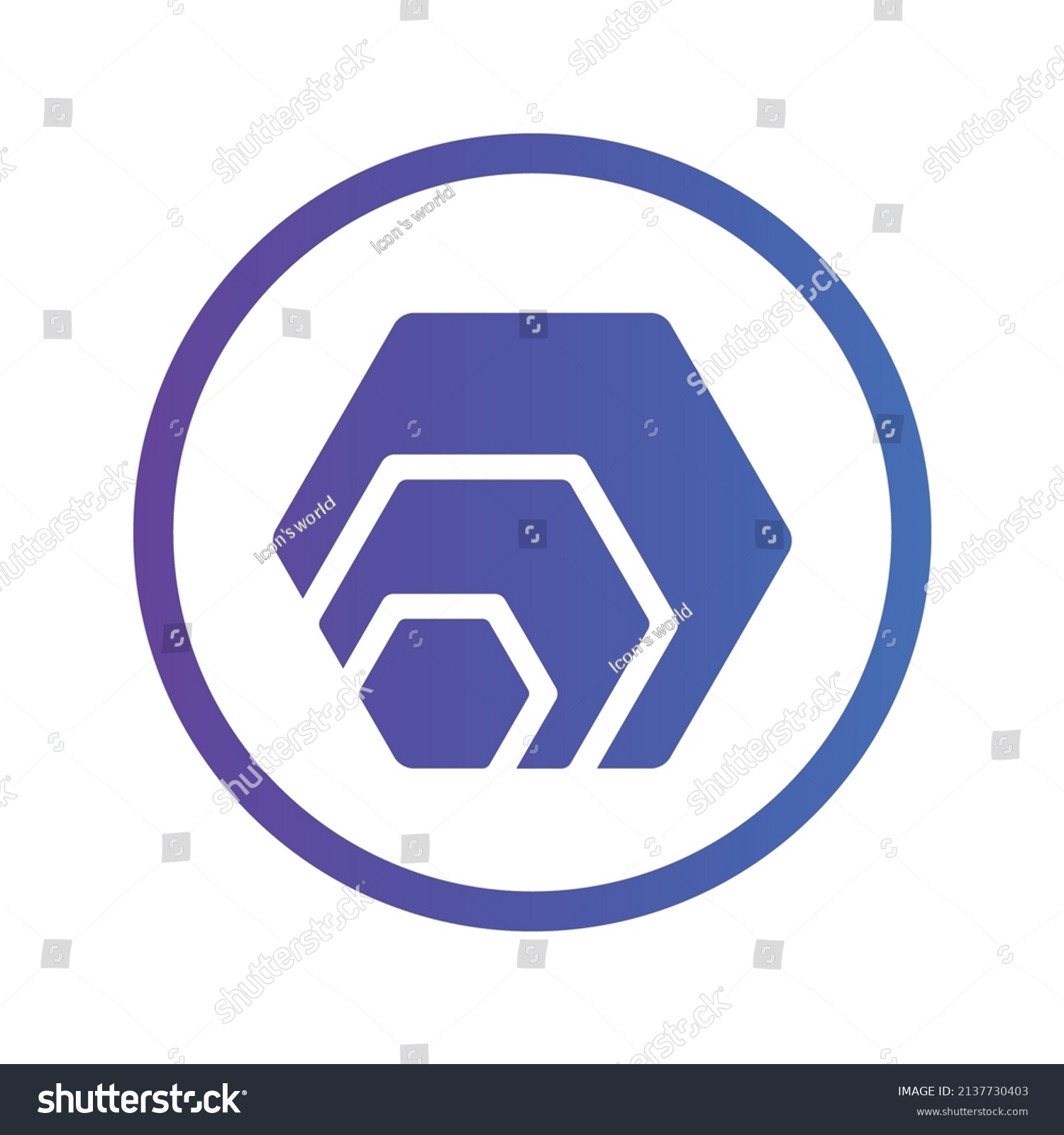 Hex Cryptocurrency Token Icon Hex Token Stock Vector (Royalty Free ...
