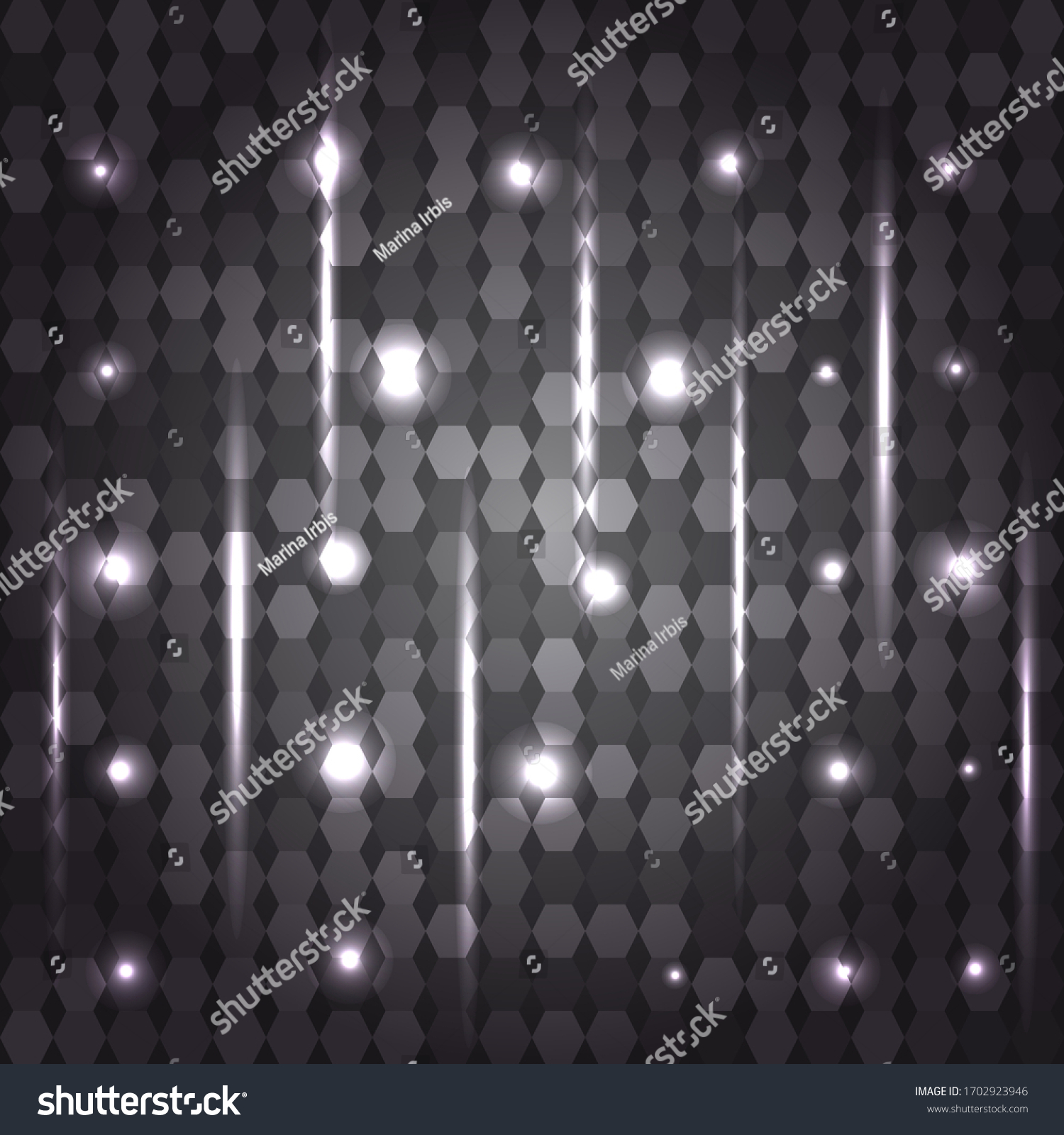 Hexagon Background Light Effect Stock Vector (Royalty Free) 1702923946