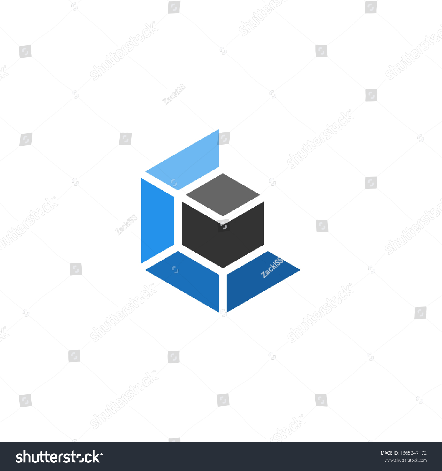 Hexagon Cube Logo Design Template Abstract Stock Vector (Royalty Free ...