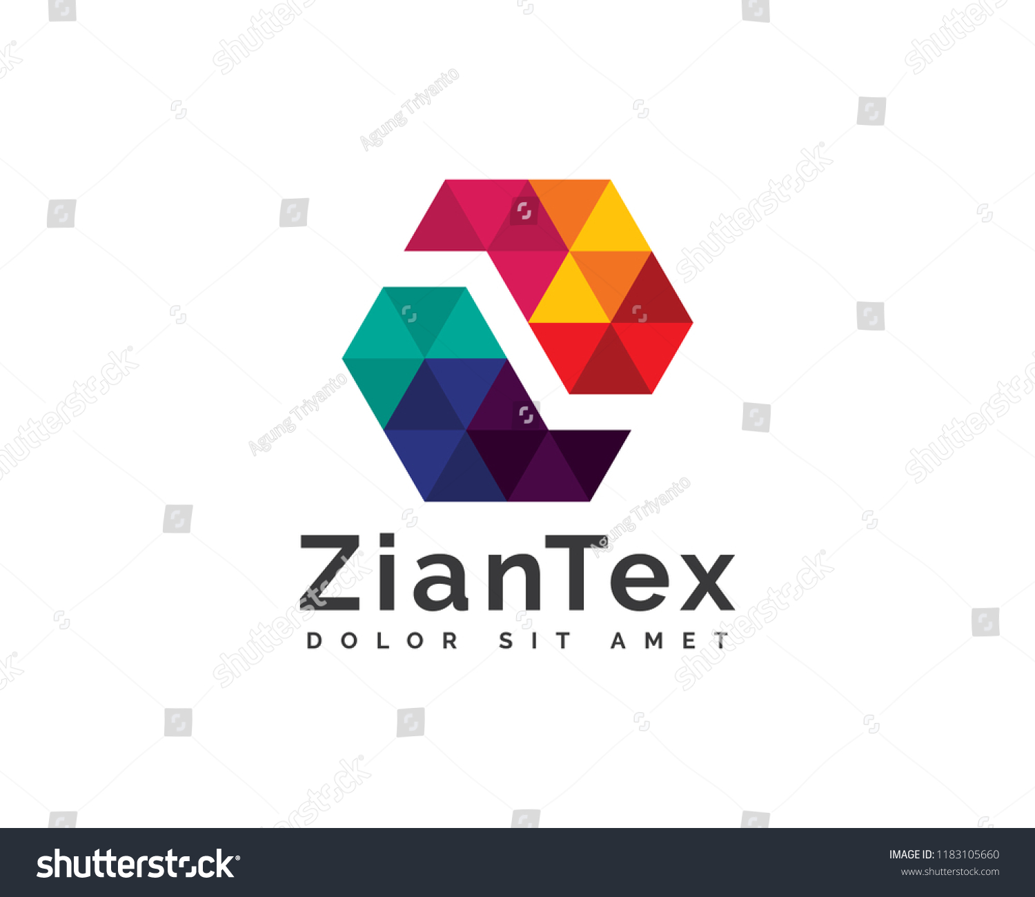Hexagon Design Design Element Logo Logo Stock Vector (Royalty Free ...