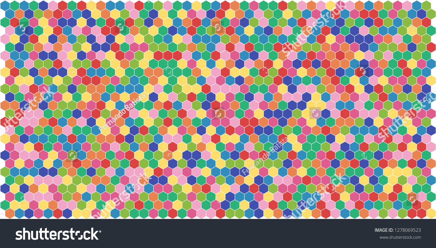 Hexagon Grid Background Texture Pattern Colorful Stock Vector (Royalty ...