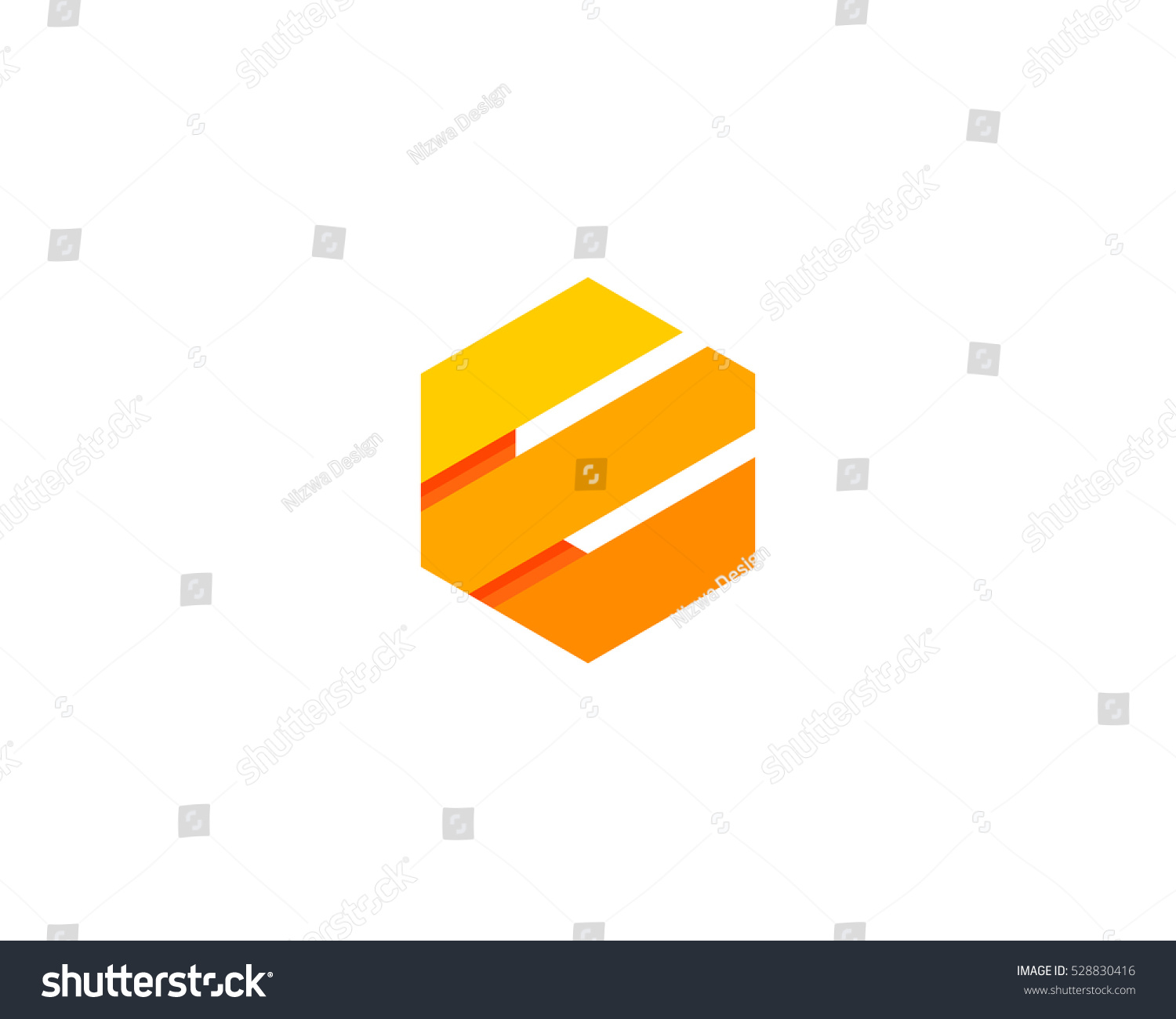 Hexagon Letter Initial E Logo Design Stock Vector (Royalty Free) 528830416