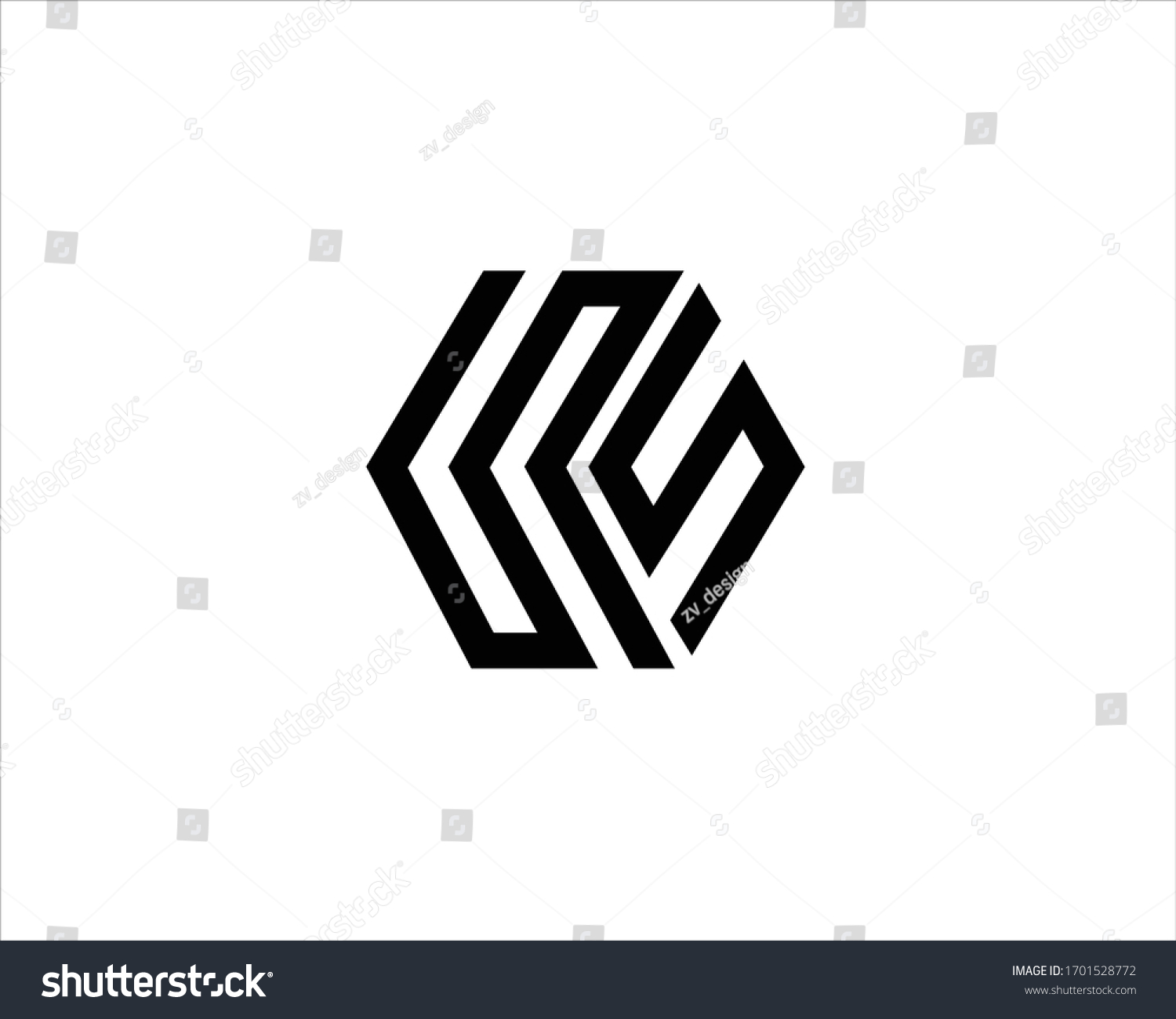 Hexagon Letter Ss Logo Vector Stock Vector (Royalty Free) 1701528772 ...
