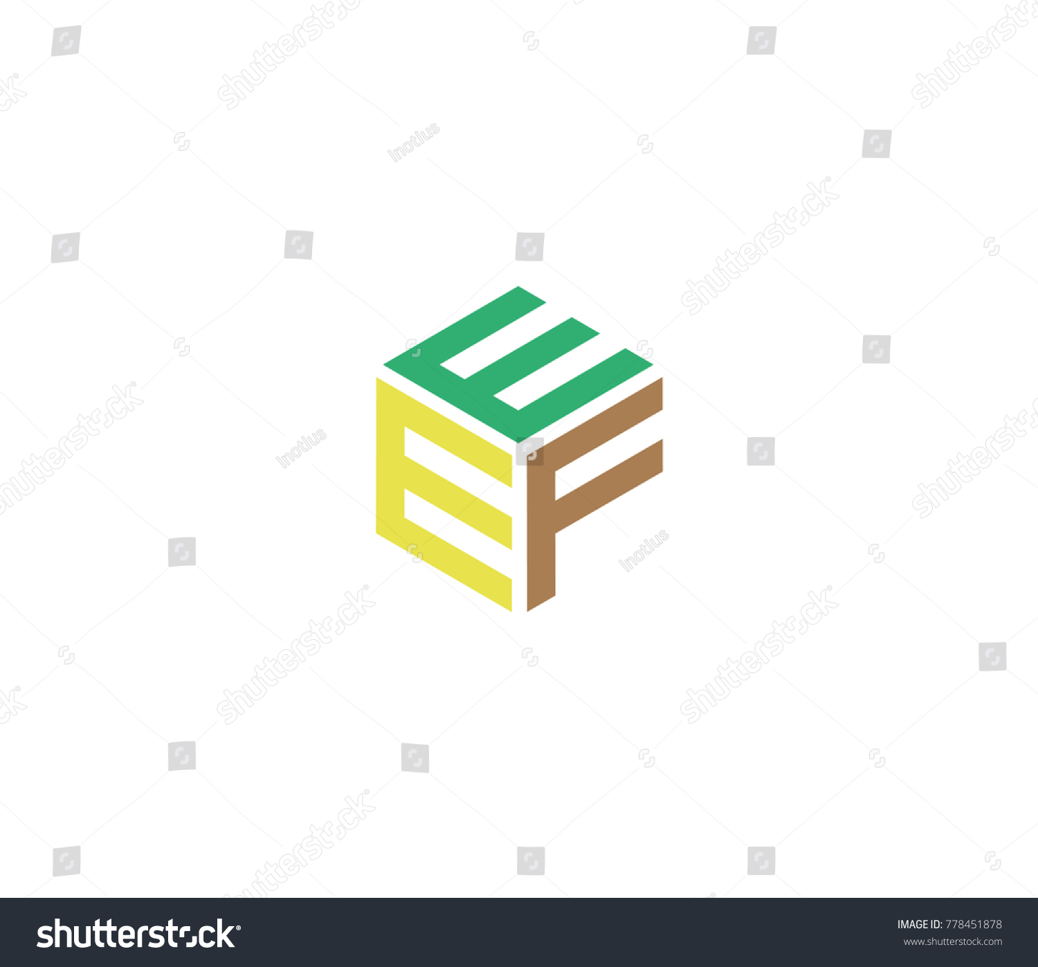 Hexagon Logo Eef Letter Stock Vector (Royalty Free) 778451878 ...