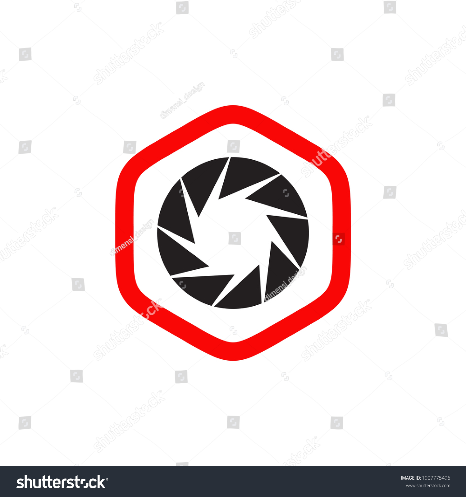 Hexagon Shape Design Logo Vector Template Stock Vector (Royalty Free ...