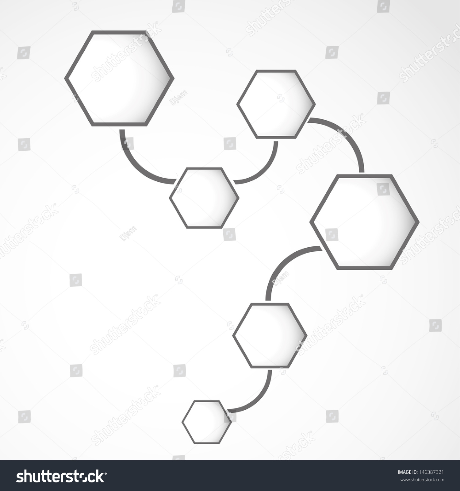 Hexagon Web Design Stock Vector Illustration 146387321 : Shutterstock
