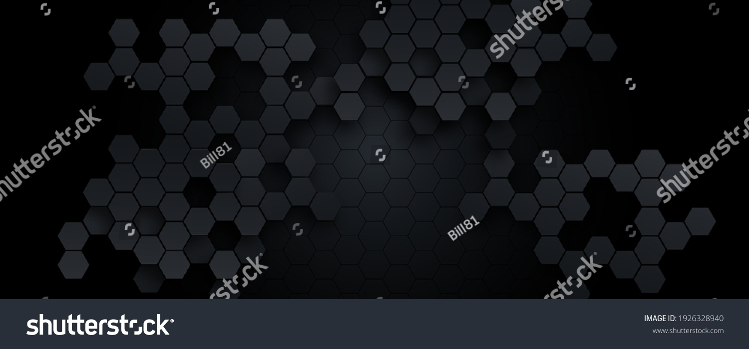 Hexagonal Abstract Technology Background Vector Illustration Stock
