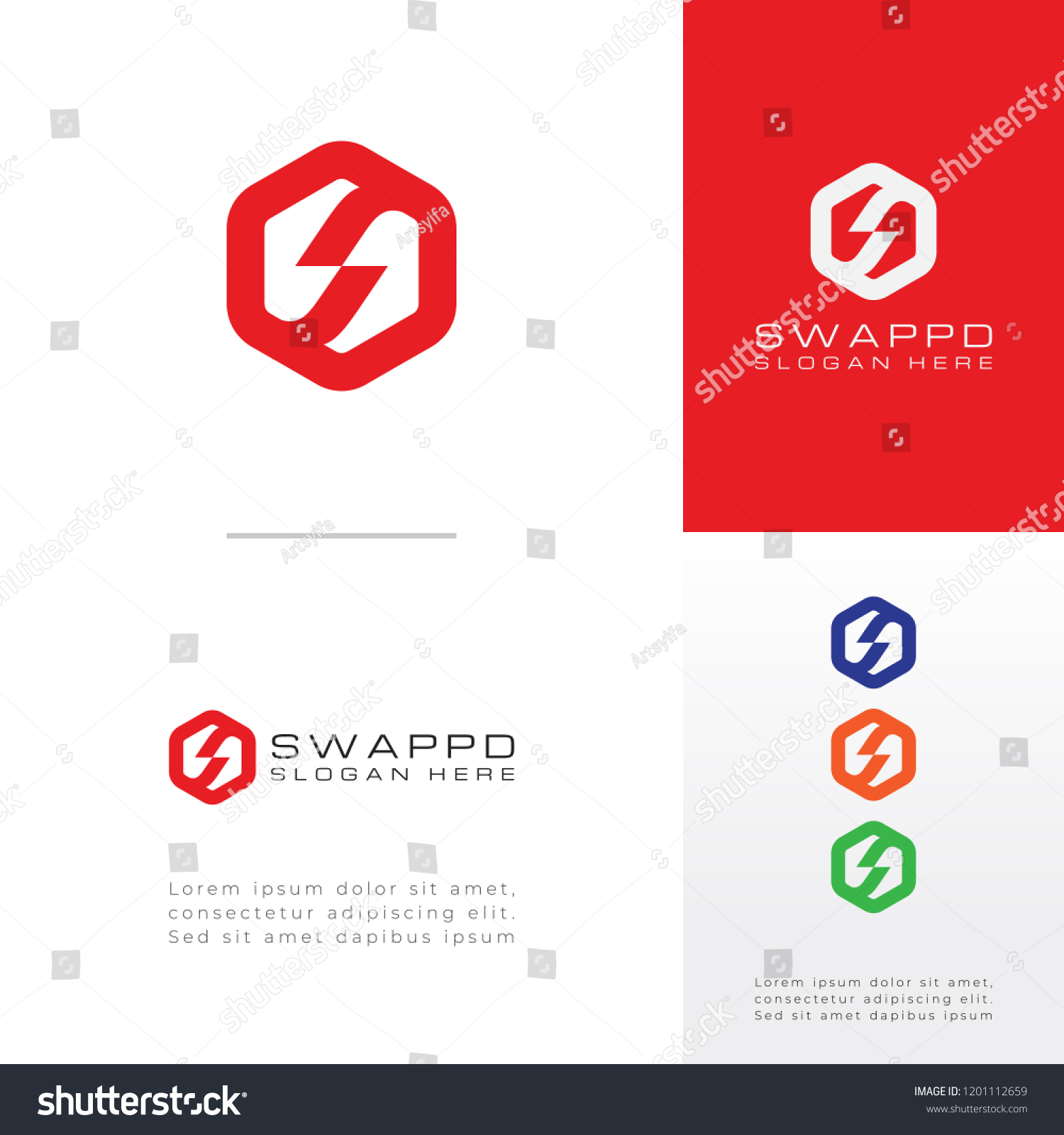 Logotipo de letra exagerada S: vector de stock (libre de regalías ...