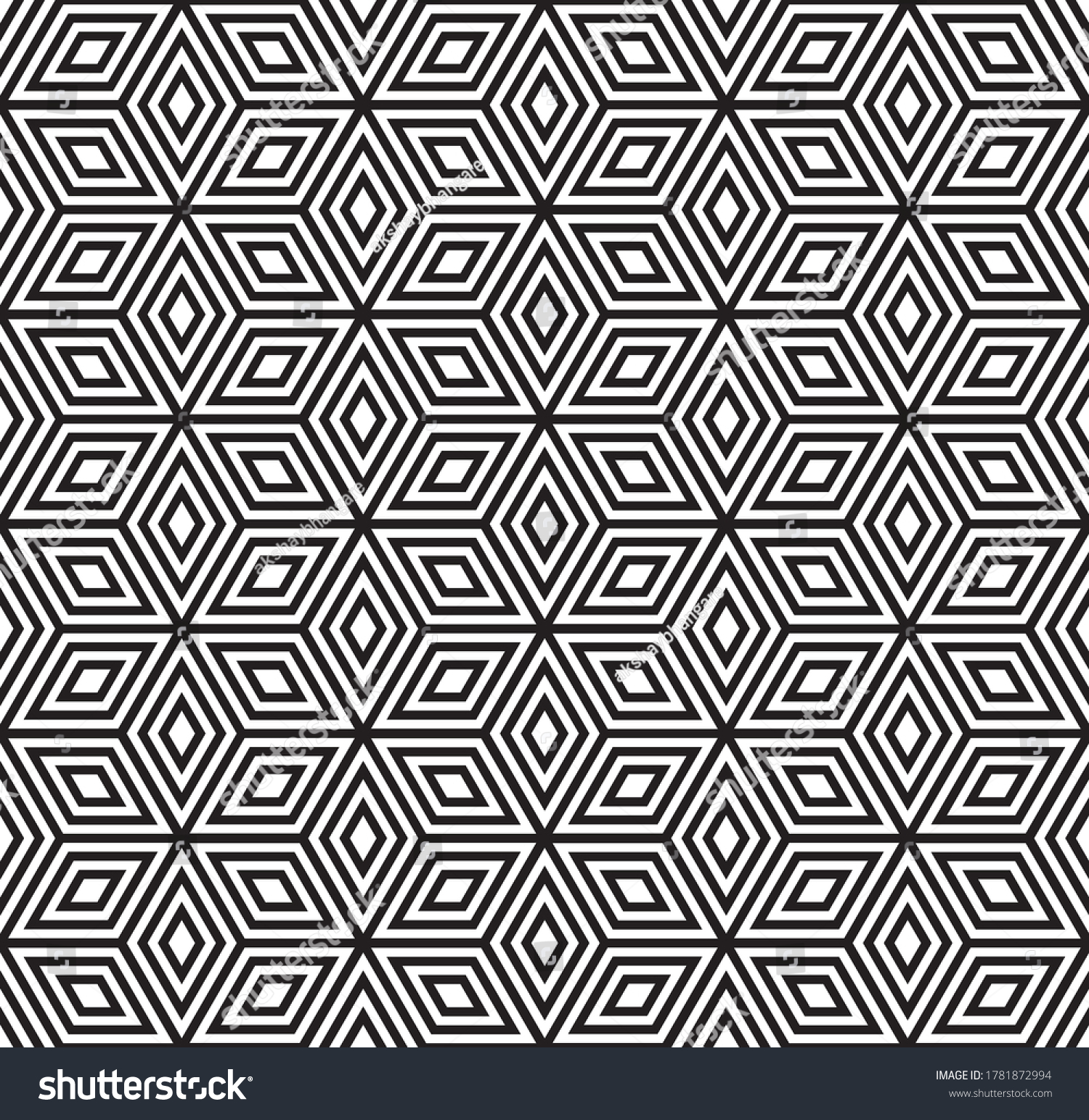 Hexagonal Pattern Seamless Tile Textile Fabric Stock Vector (Royalty ...