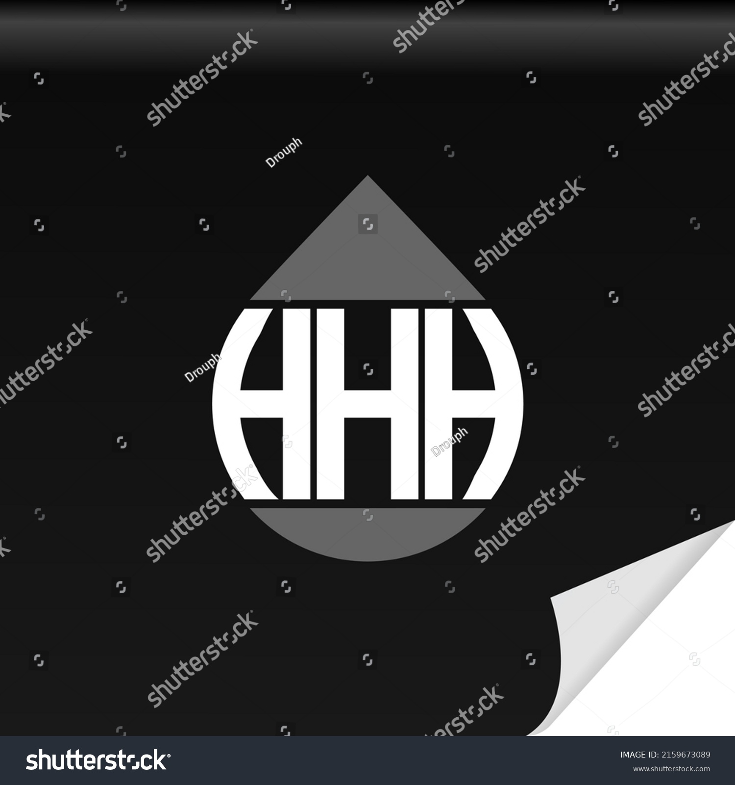 Hhh Logo Monogram Isolated On Circle Stock Vector (Royalty Free ...