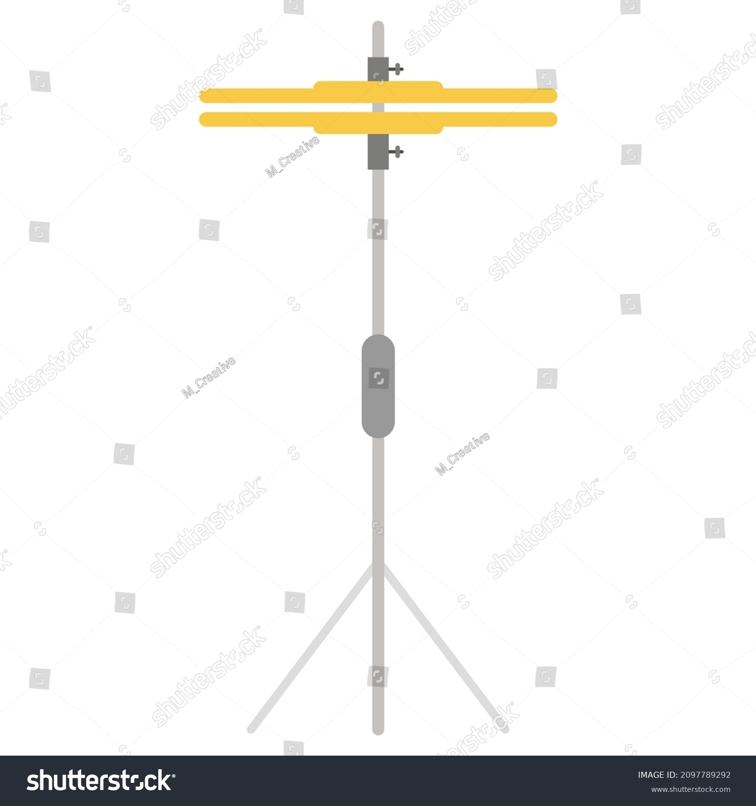 Hi Hat Flat Clipart Vector Illustration Stock Vector (Royalty Free ...