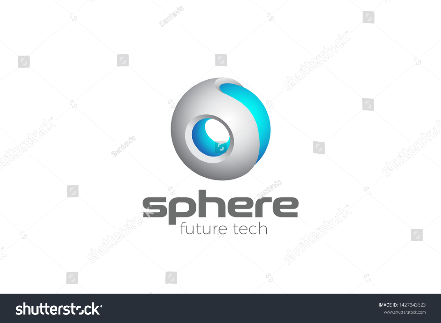 Hitech Scifi Technology Sphere Circle Logo Stock Vector (Royalty Free ...