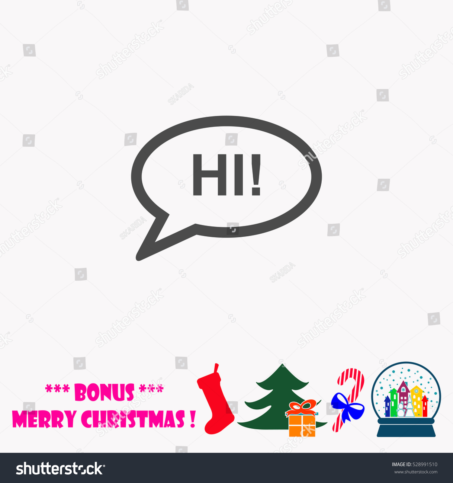 Hi Vector Illustration Stock Vector (Royalty Free) 528991510