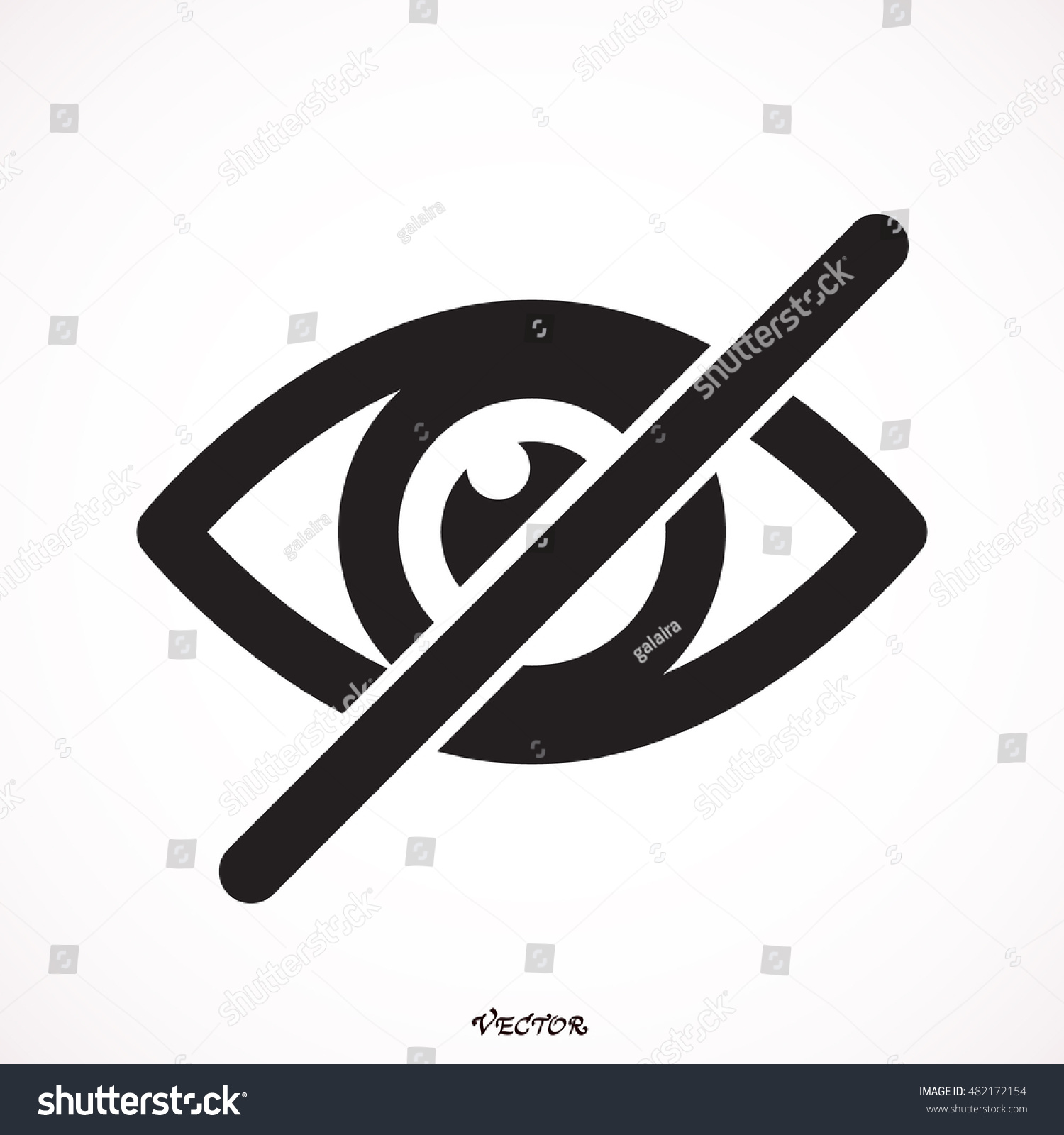 Hide Icon Eye Picture Image Logo Stock Vector (Royalty Free) 482172154